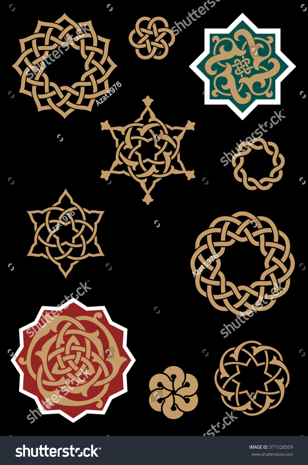 Arabic Design Elements Traditional Islamic Design Stock Vector (Royalty ...