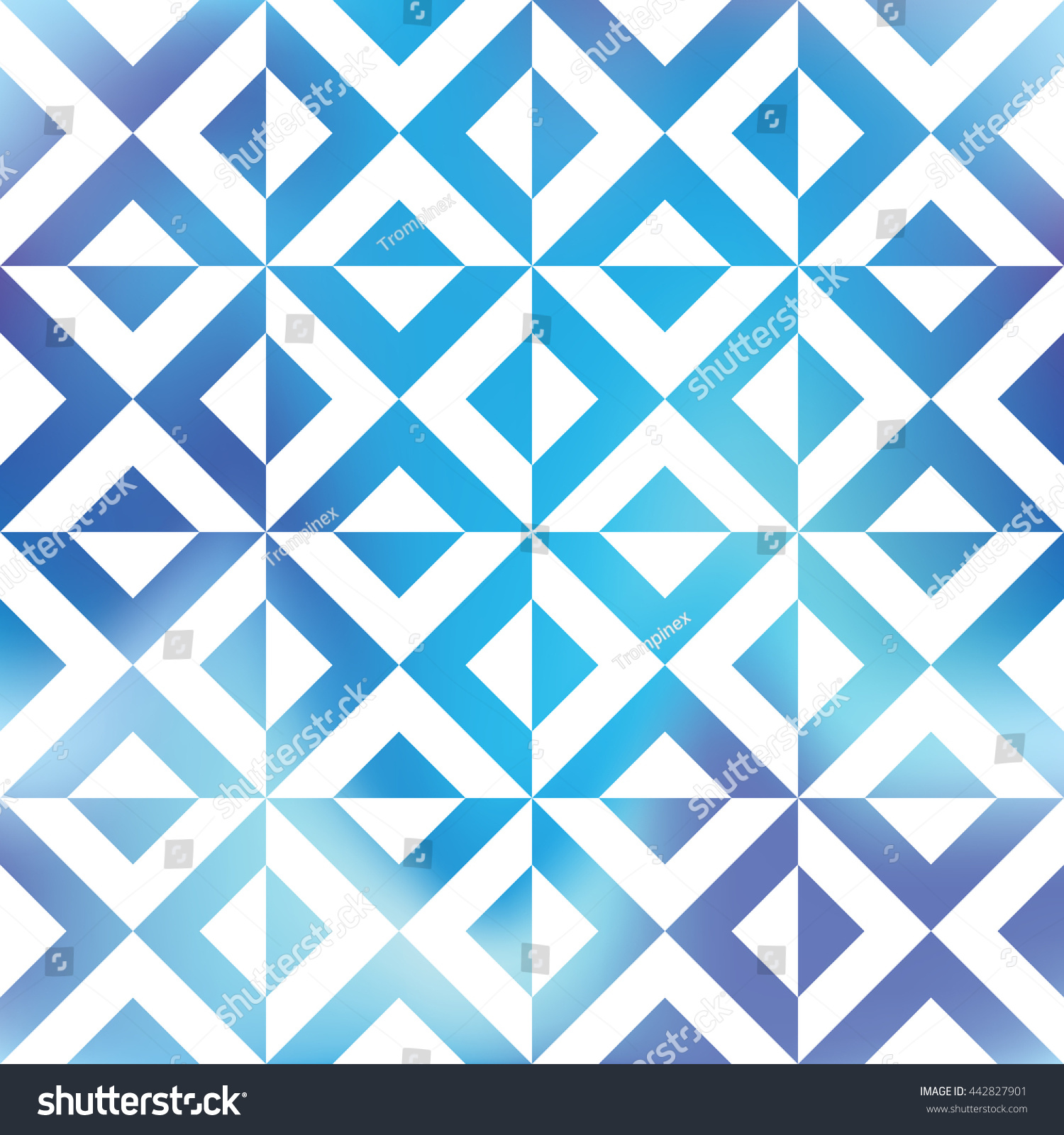 Arabic Geometric Patterns Decorative Triangles Seamless Stock Vector ...