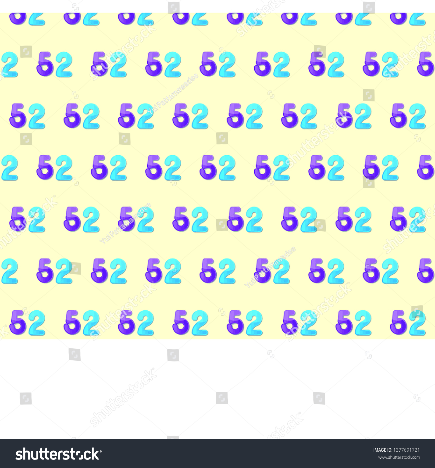 Arabic Numbers On Color Background Vector Stock Vector (Royalty Free ...