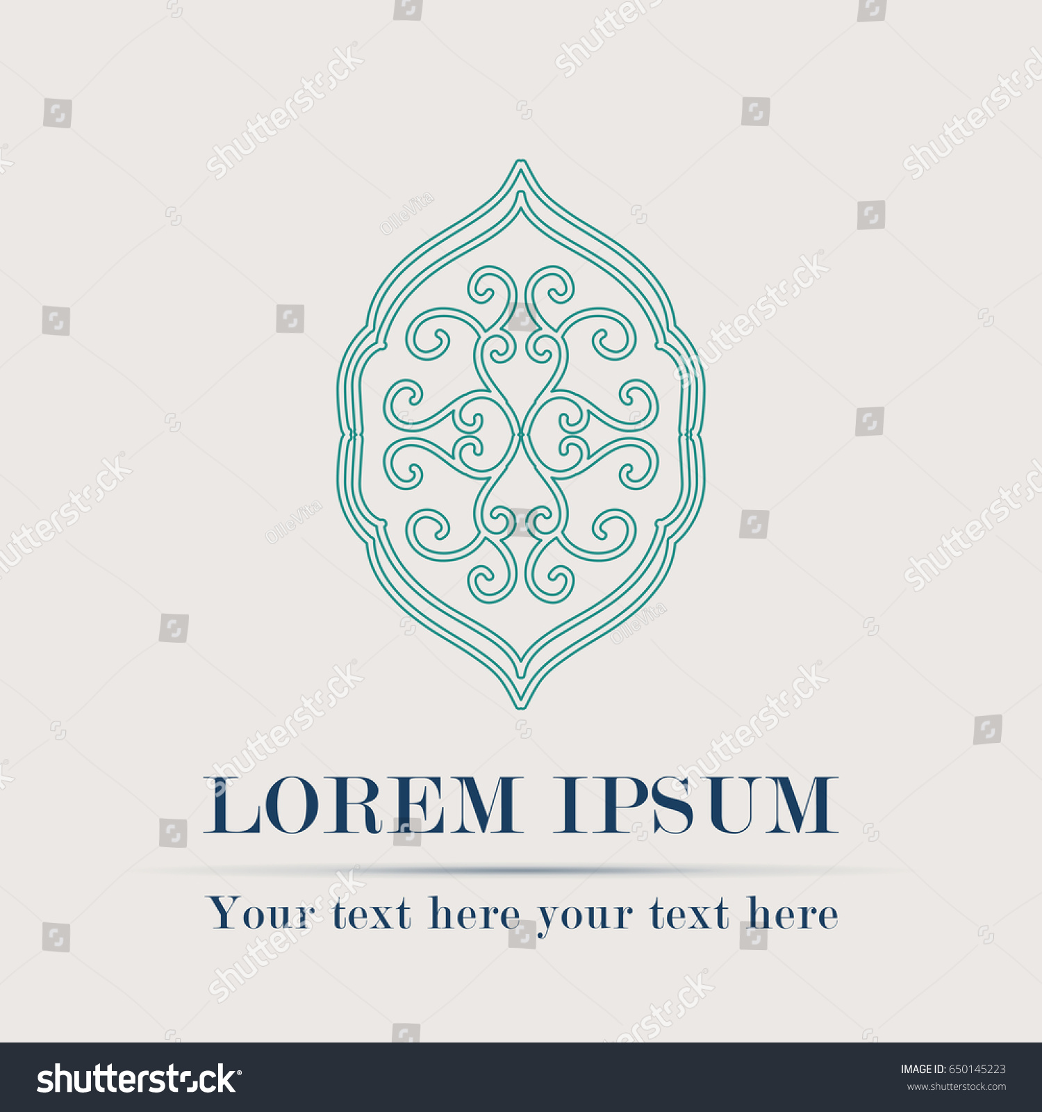 Arabic Style Decorative Design Element Vector Stock Vector (Royalty ...