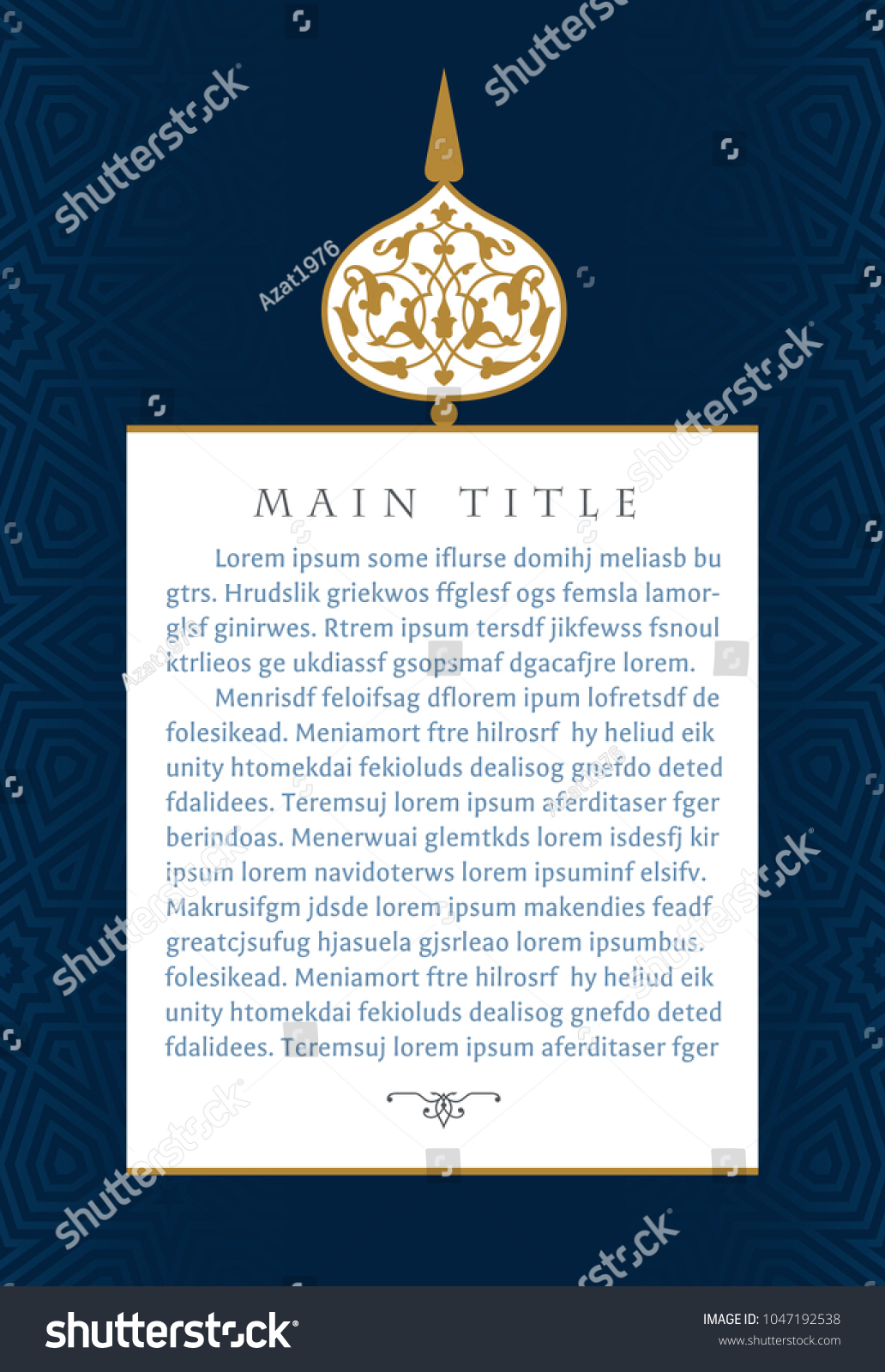 Arabic Template Islamic Design Abstract Background: เวกเตอร์สต็อก (ปลอด ...