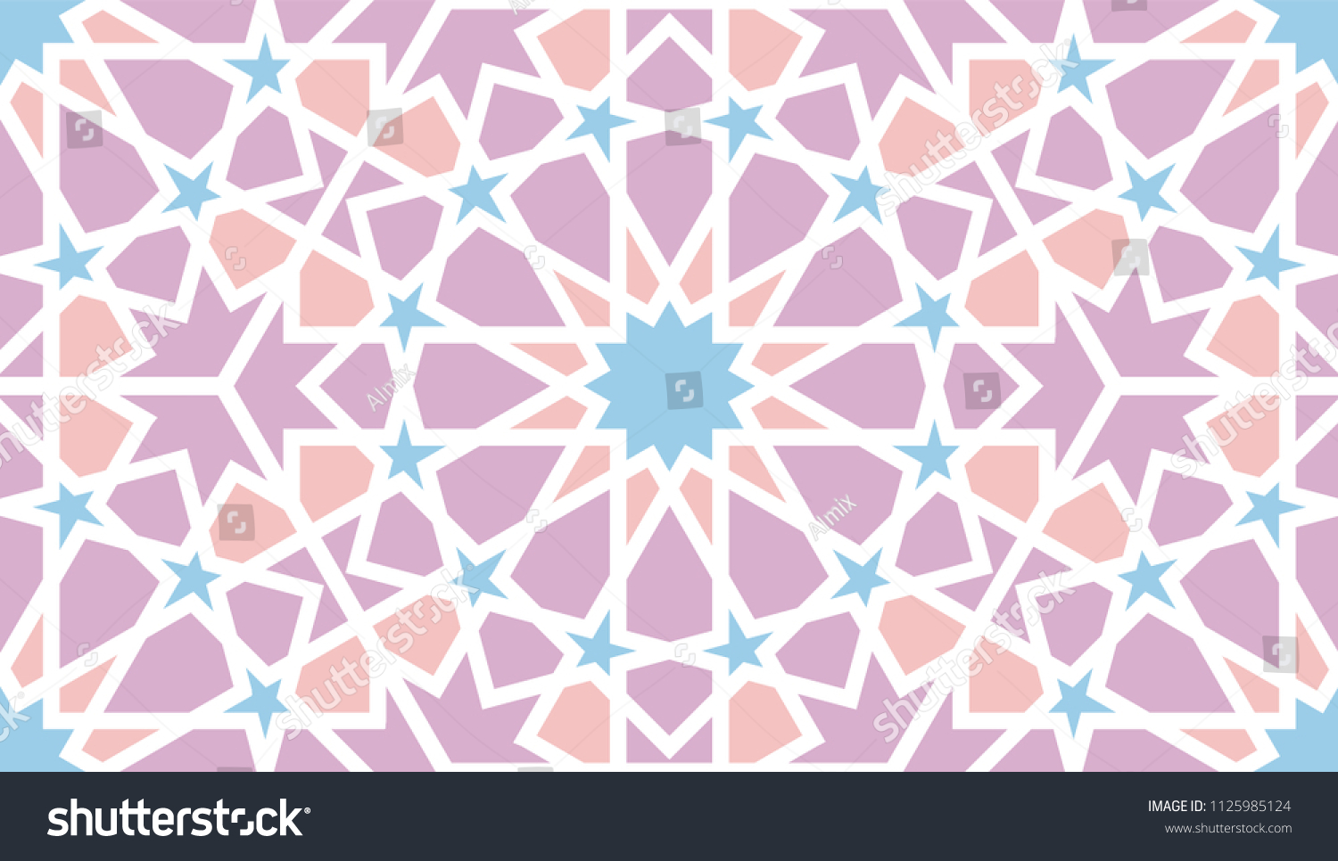 Arabic Tile Vector Seamless Pattern Arabesque Stock Vector (Royalty ...