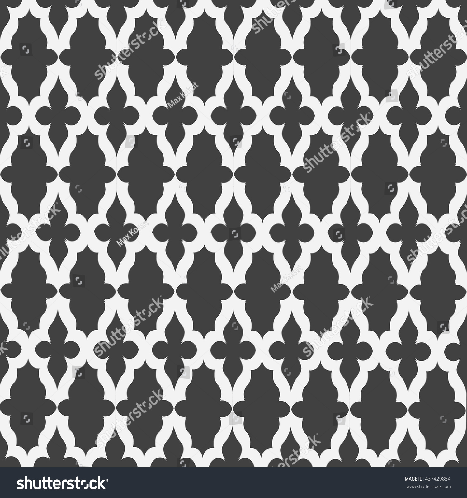 Arabic Vector Arabic Patterns Seamless Pattern Background Stock Vector ...
