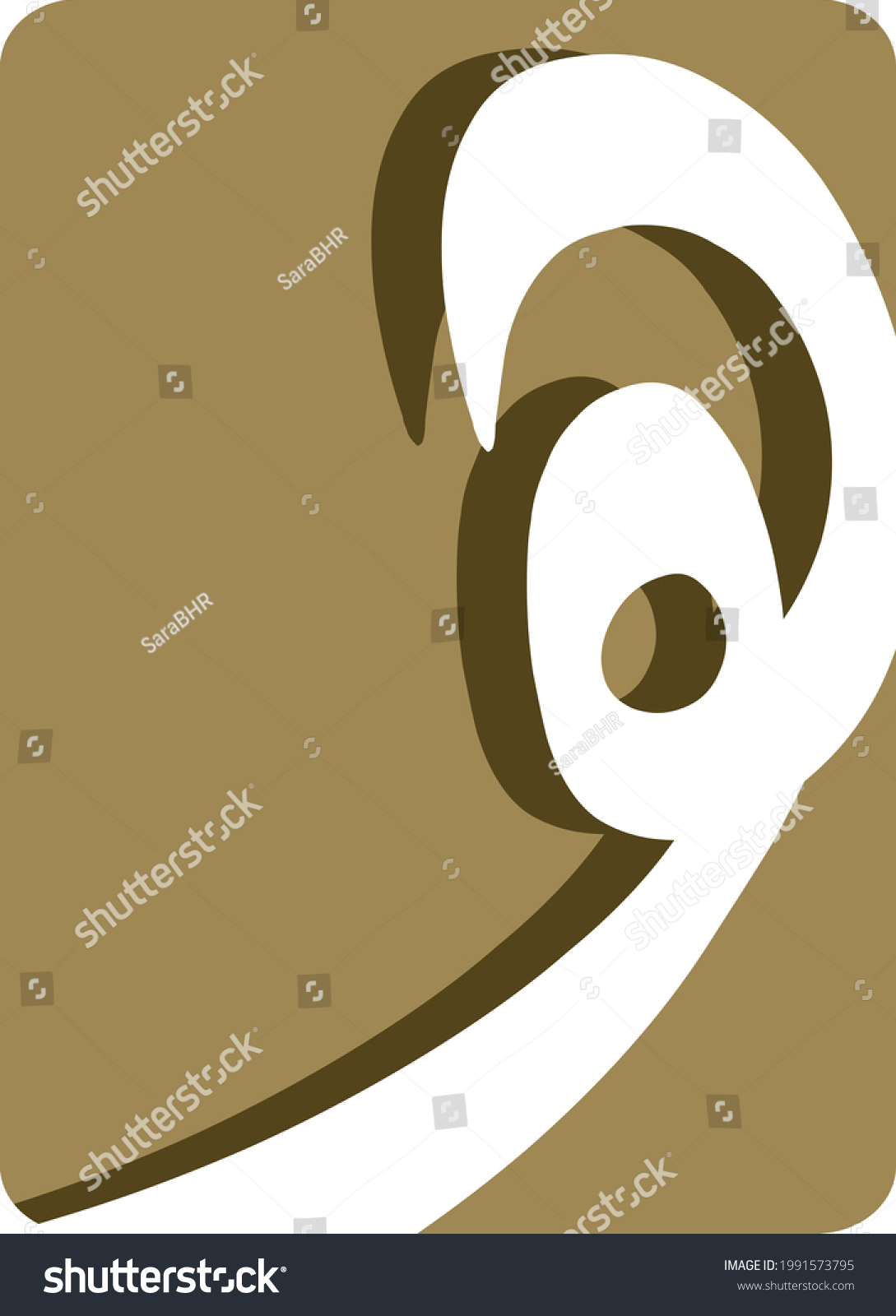 Arabic Vector Logo Letter H Stock Vector (Royalty Free) 1991573795 ...
