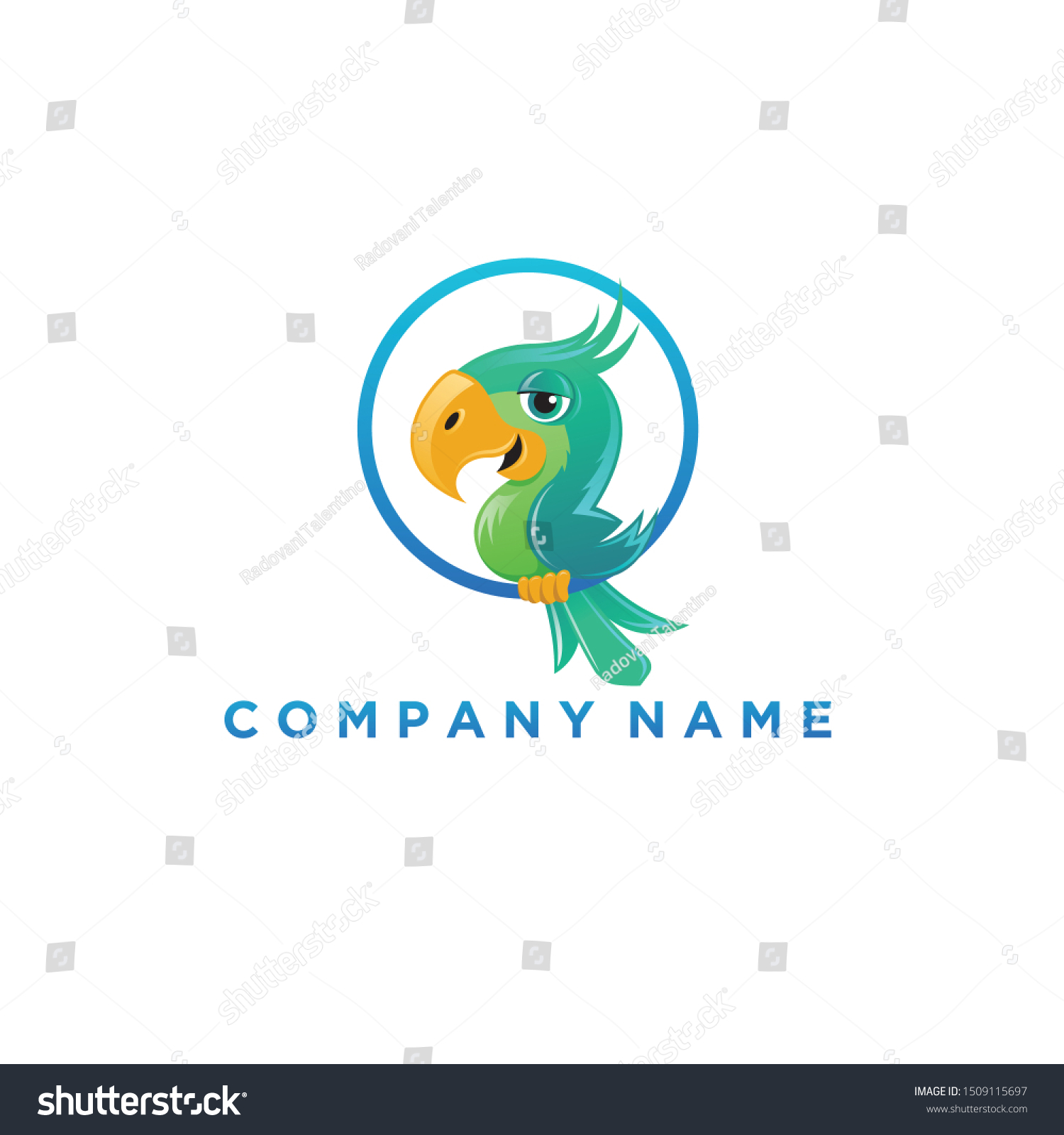 Arara Parrot Bird Logo Vector Design Stock Vector (Royalty Free ...