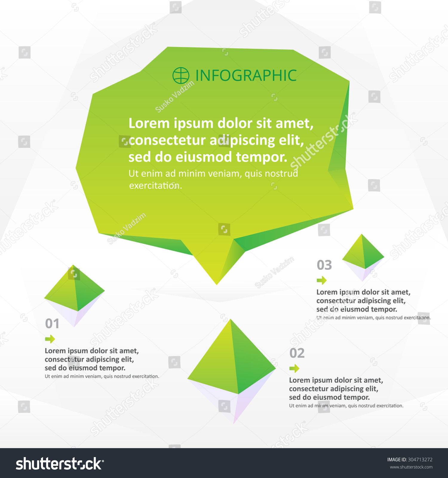 Arbitrary Template Infographics Icons Stock Vector (Royalty Free ...