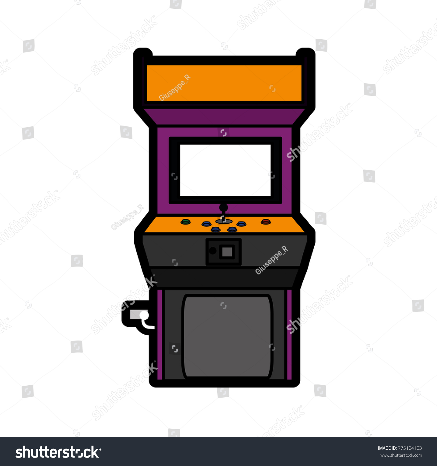 Arcade Machine Design Stock Vector (Royalty Free) 775104103 | Shutterstock