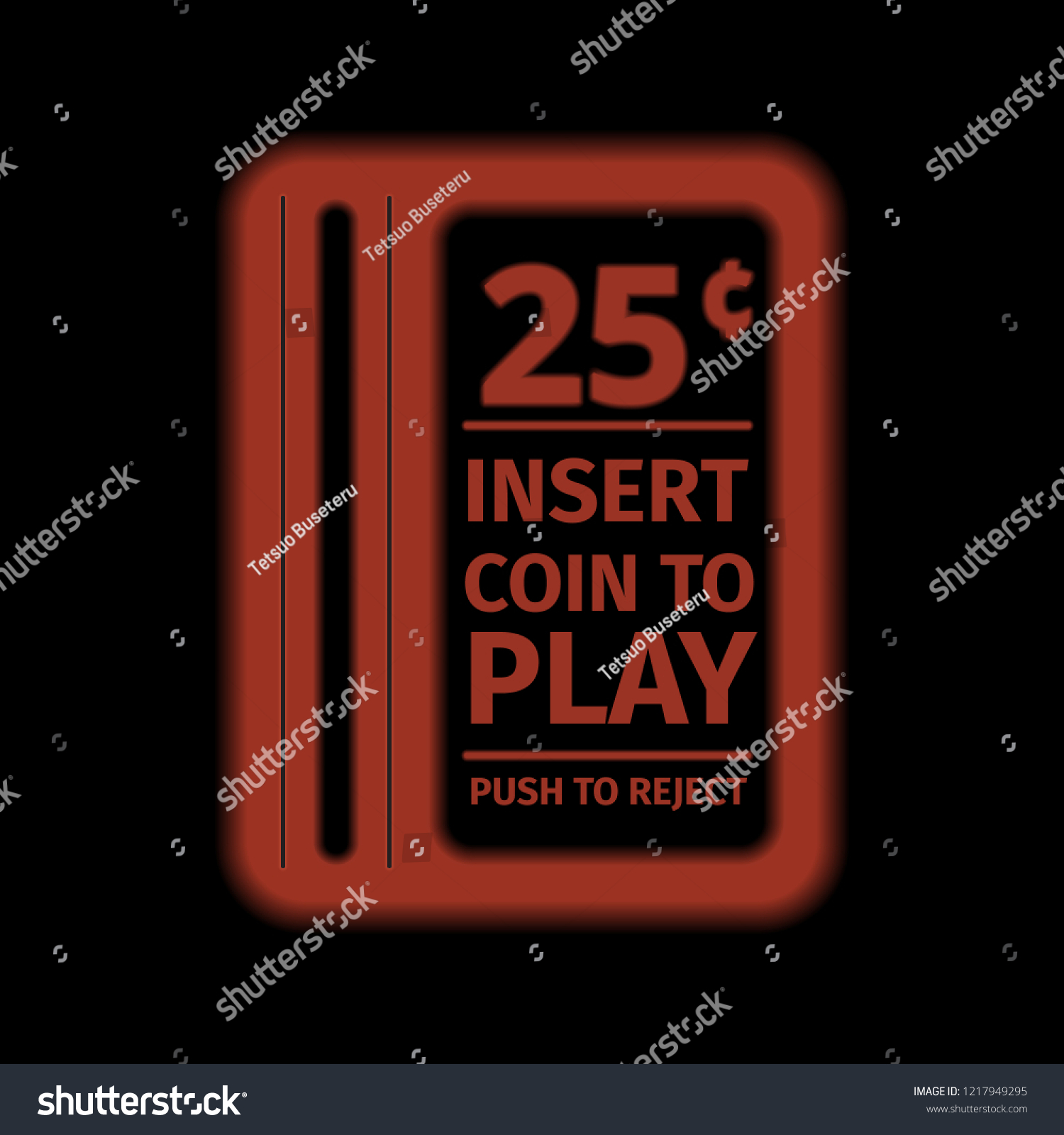 Arcade Machine Insert Coin Slot Vector Stock Vector (Royalty Free ...