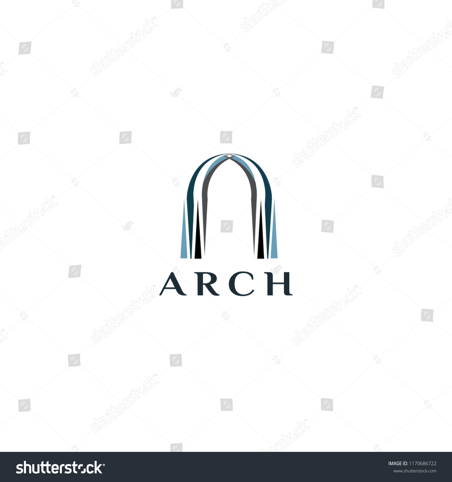 Vektor Stok Arch Vector Logo Arch Icon (Tanpa Royalti) 1170686722