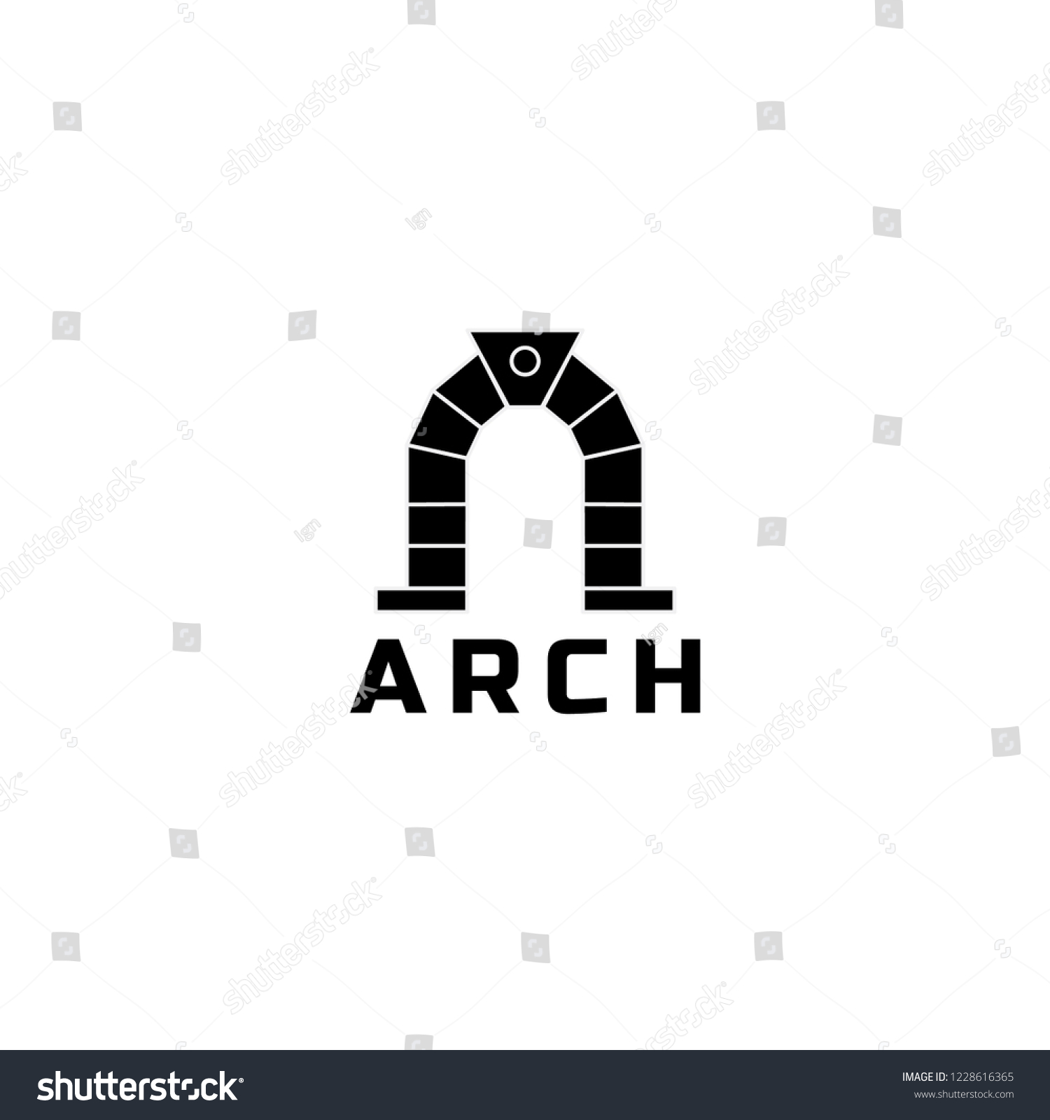 Arch Vector Logo Bridge Logo Bridge Stock Vector (Royalty Free ...