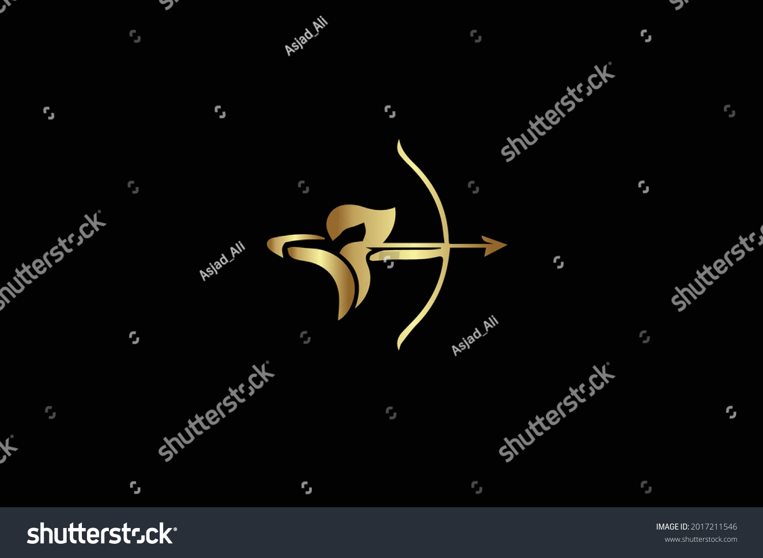Archer Elegant Logo Initials Company Vector Stock Vector (Royalty Free ...