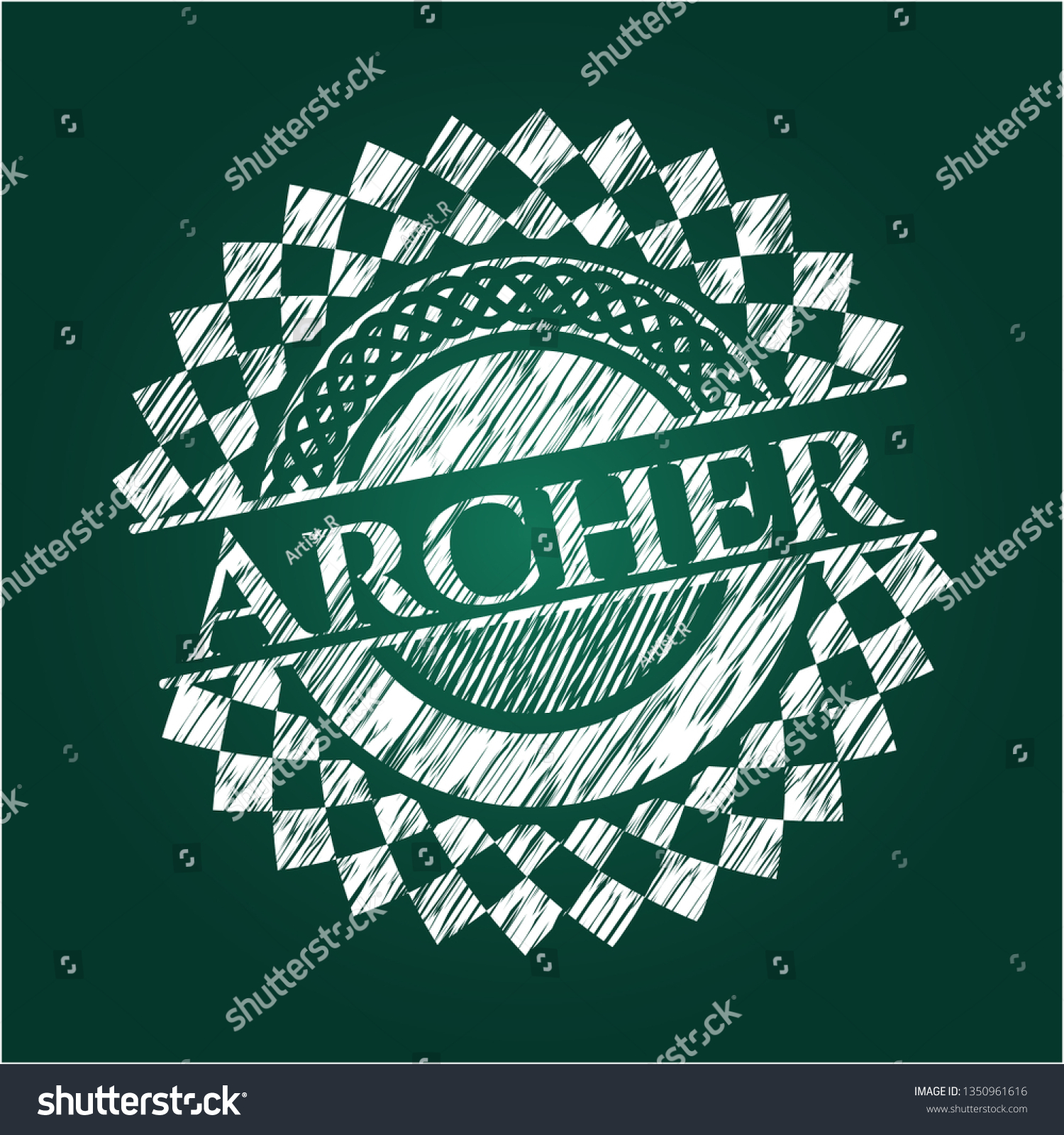Archer Chalkboard Texture Stock Vector (Royalty Free) 1350961616