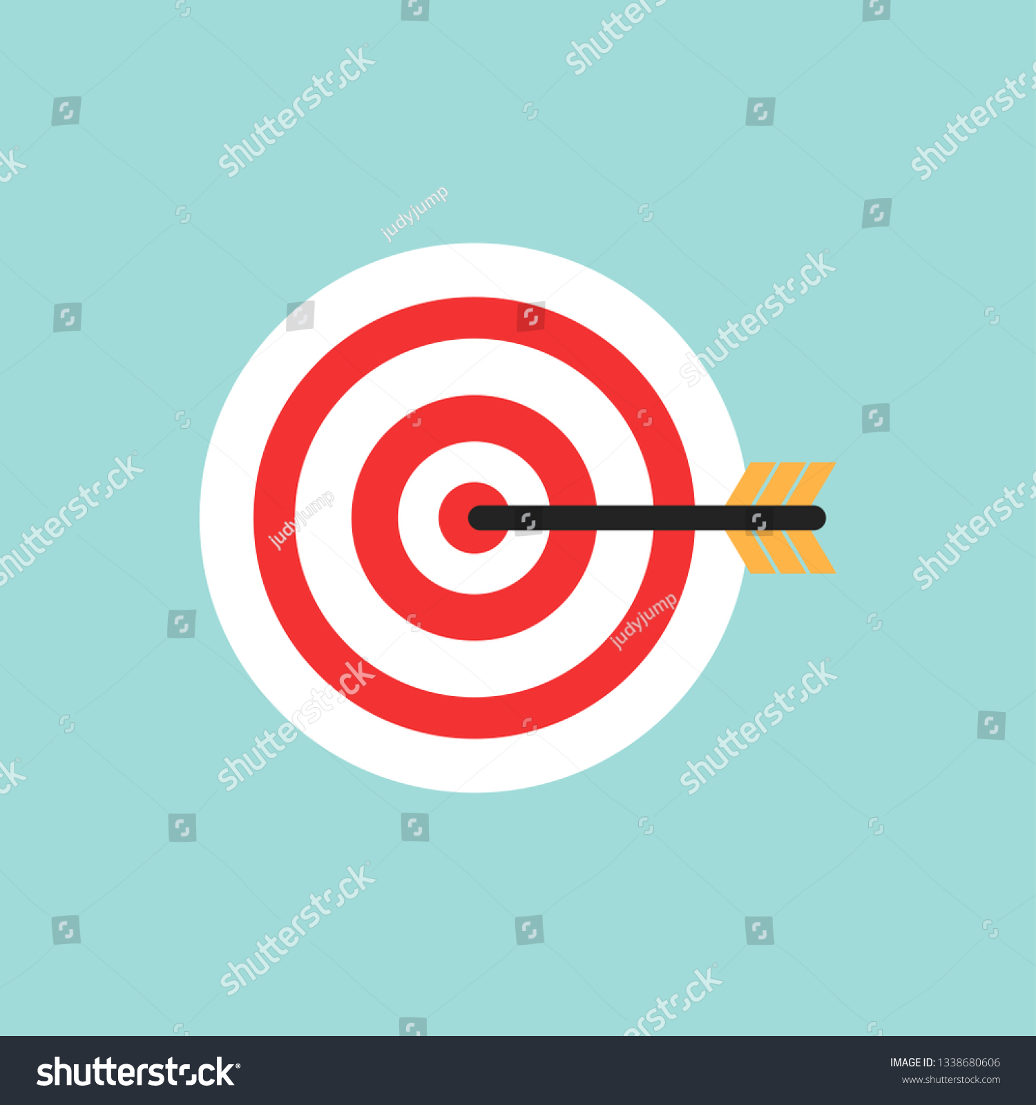 Archery Target Vector Symbol Logo Design Stock Vector (Royalty Free ...