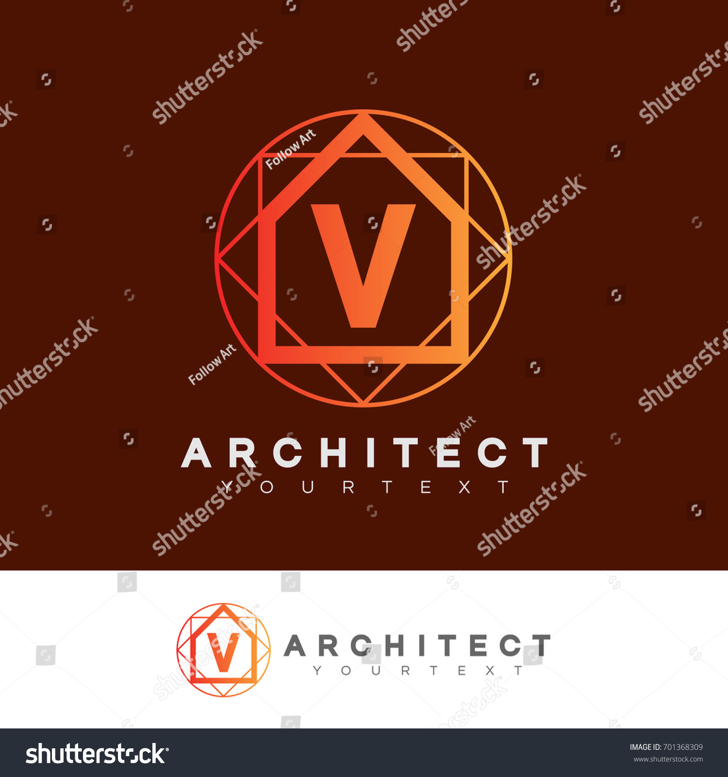 Architect Initial Letter V Logo Design: เวกเตอร์สต็อก (ปลอดค่าลิขสิทธิ์ ...