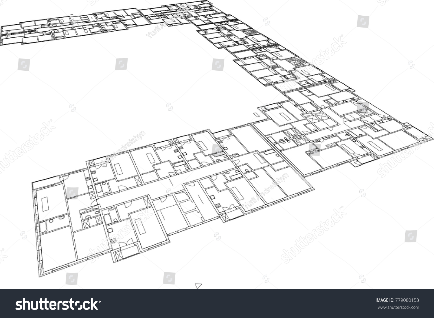 Architectural Building Drawings Stock Vector (Royalty Free) 779080153 ...