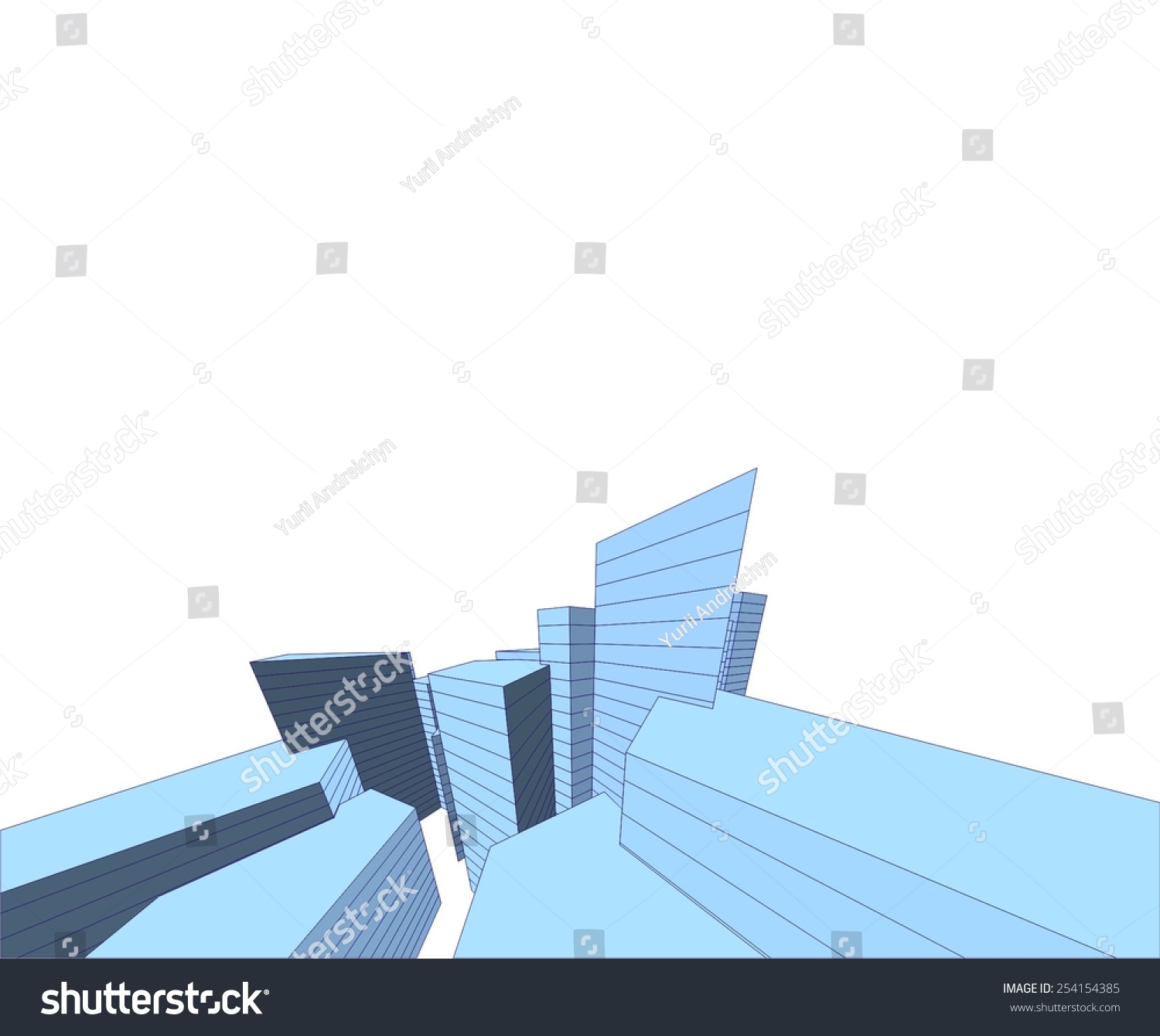 Architectural Concept Sketch Idea Drawing Building Stock Vector ...