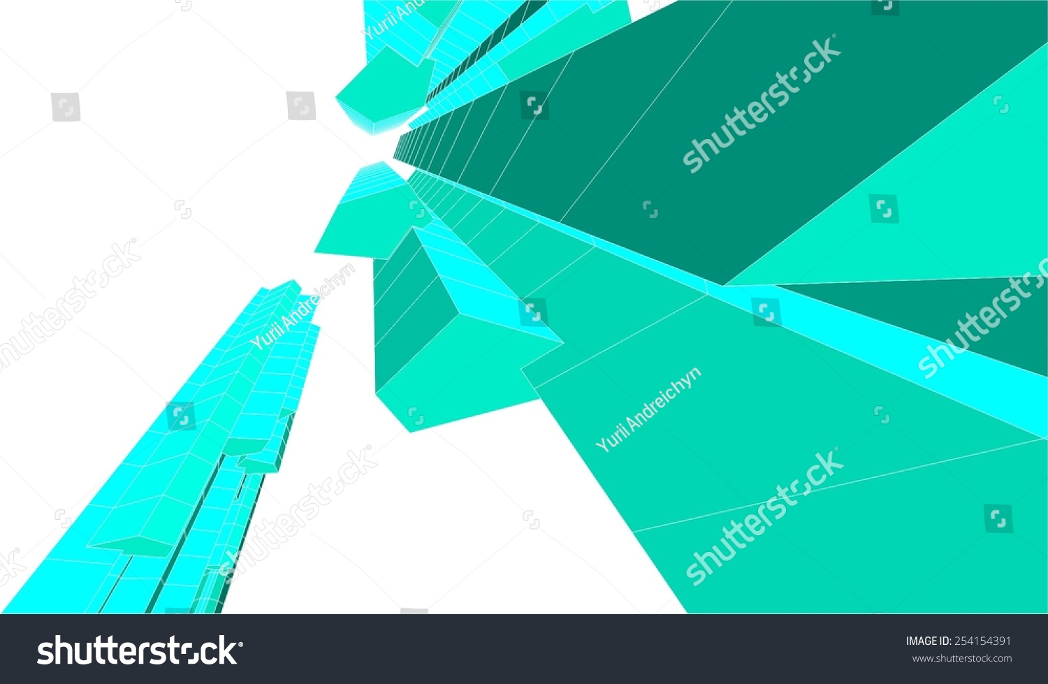 Architectural Concept Sketch Idea Drawing Building Stock Vector ...