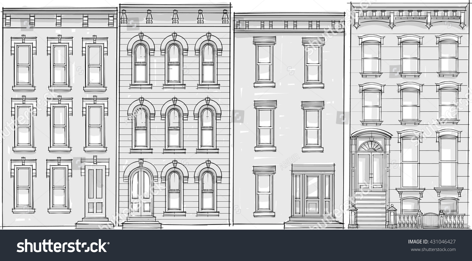Classical Facade Drawing