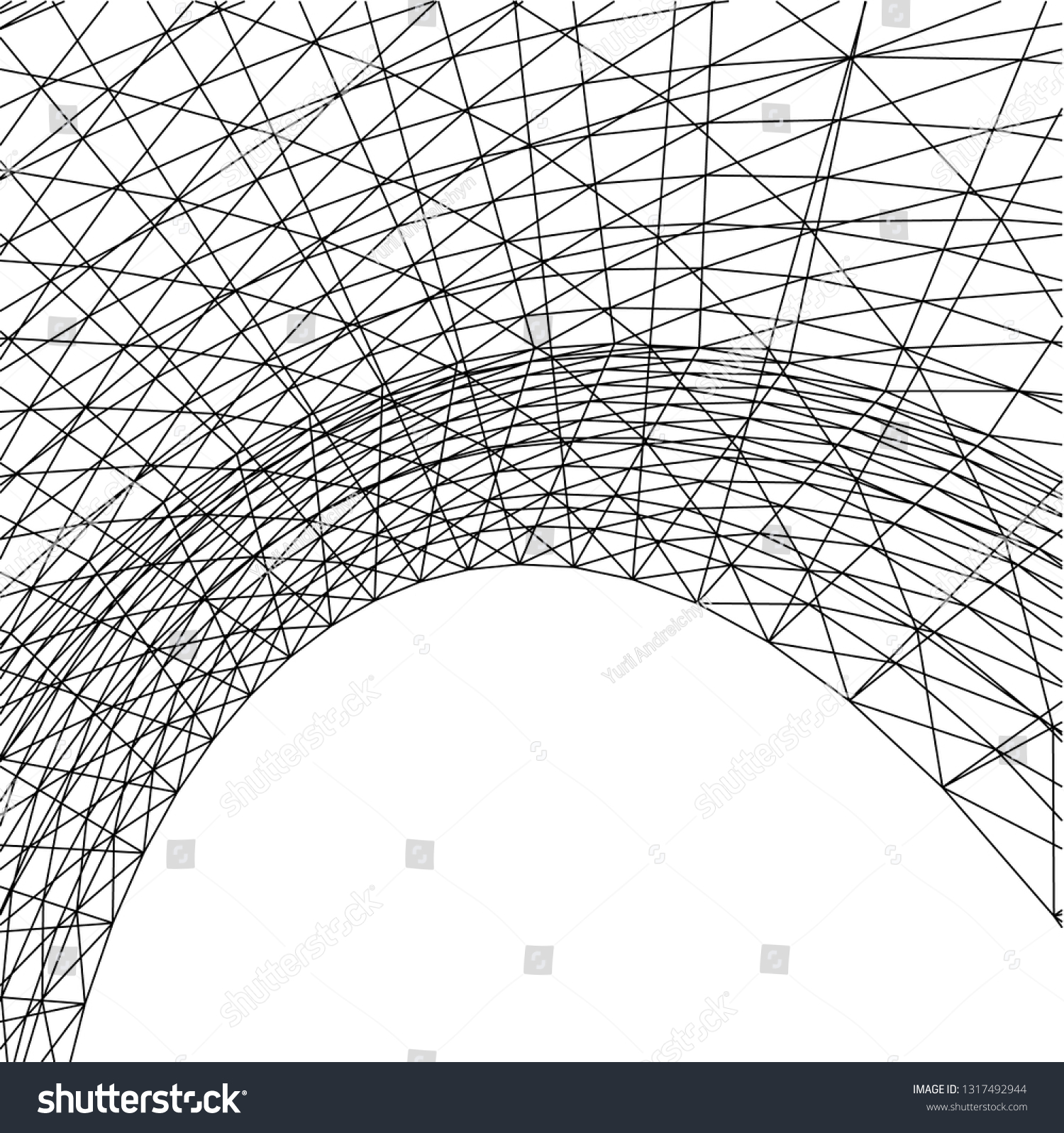 Architectural Drawing Futuristic Background Stock Vector (Royalty Free ...