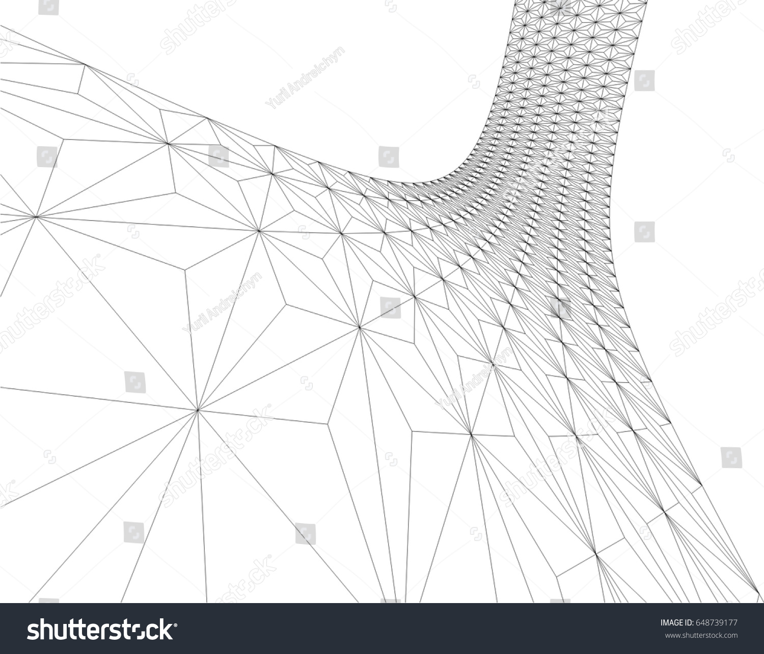 Architectural Drawing Futuristic Background Stock Vector (Royalty Free ...