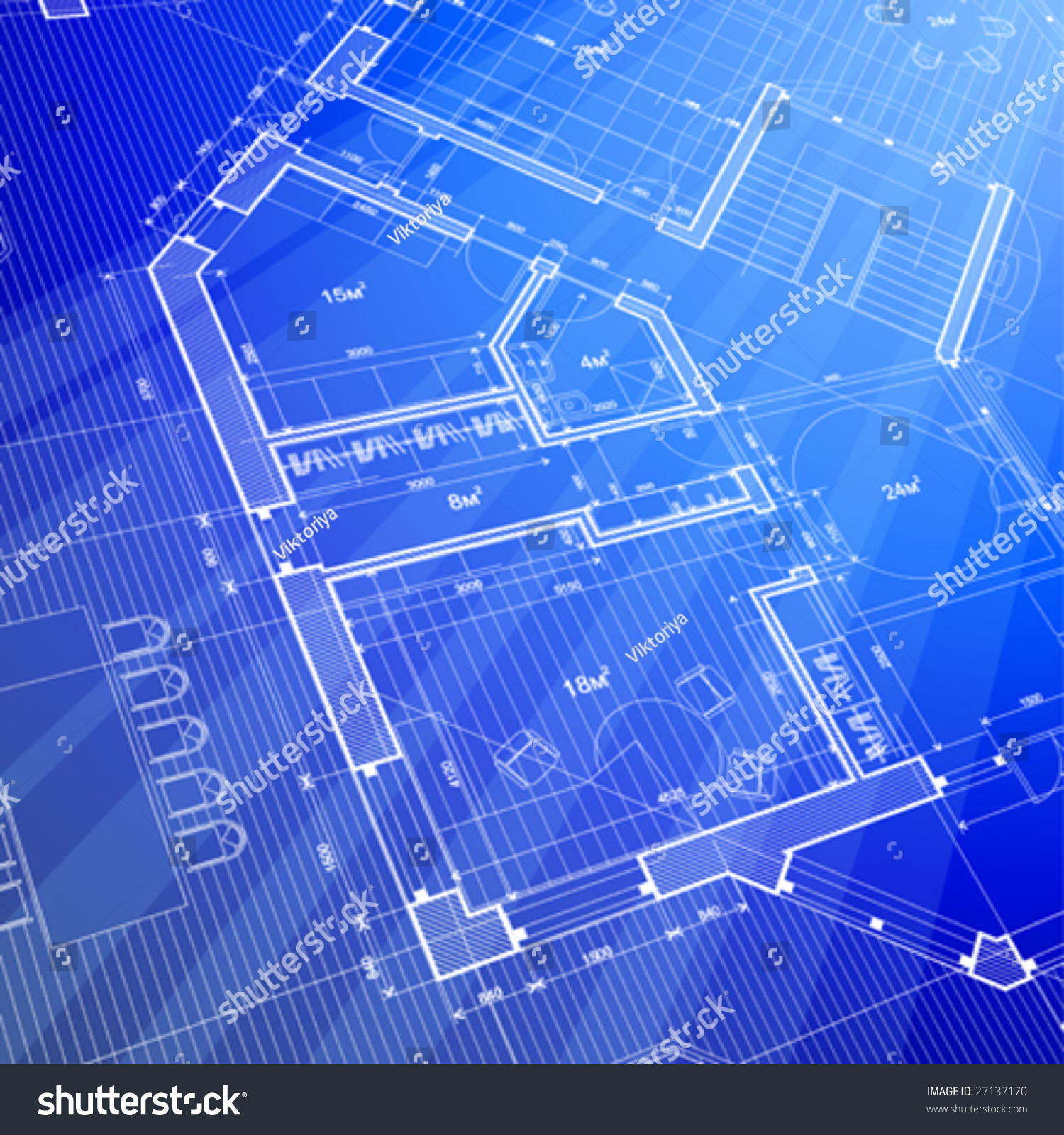 Architecture Blueprint Abstract House Plan Vector: vetor stock (livre ...