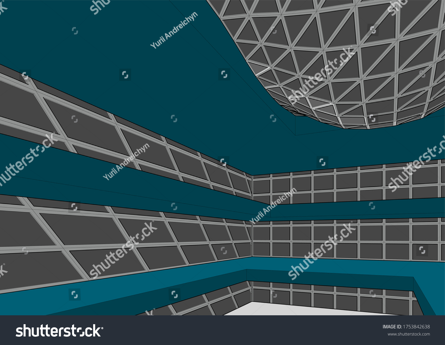 Architecture Building Concept 3d Vector Illustration Stock Vector ...