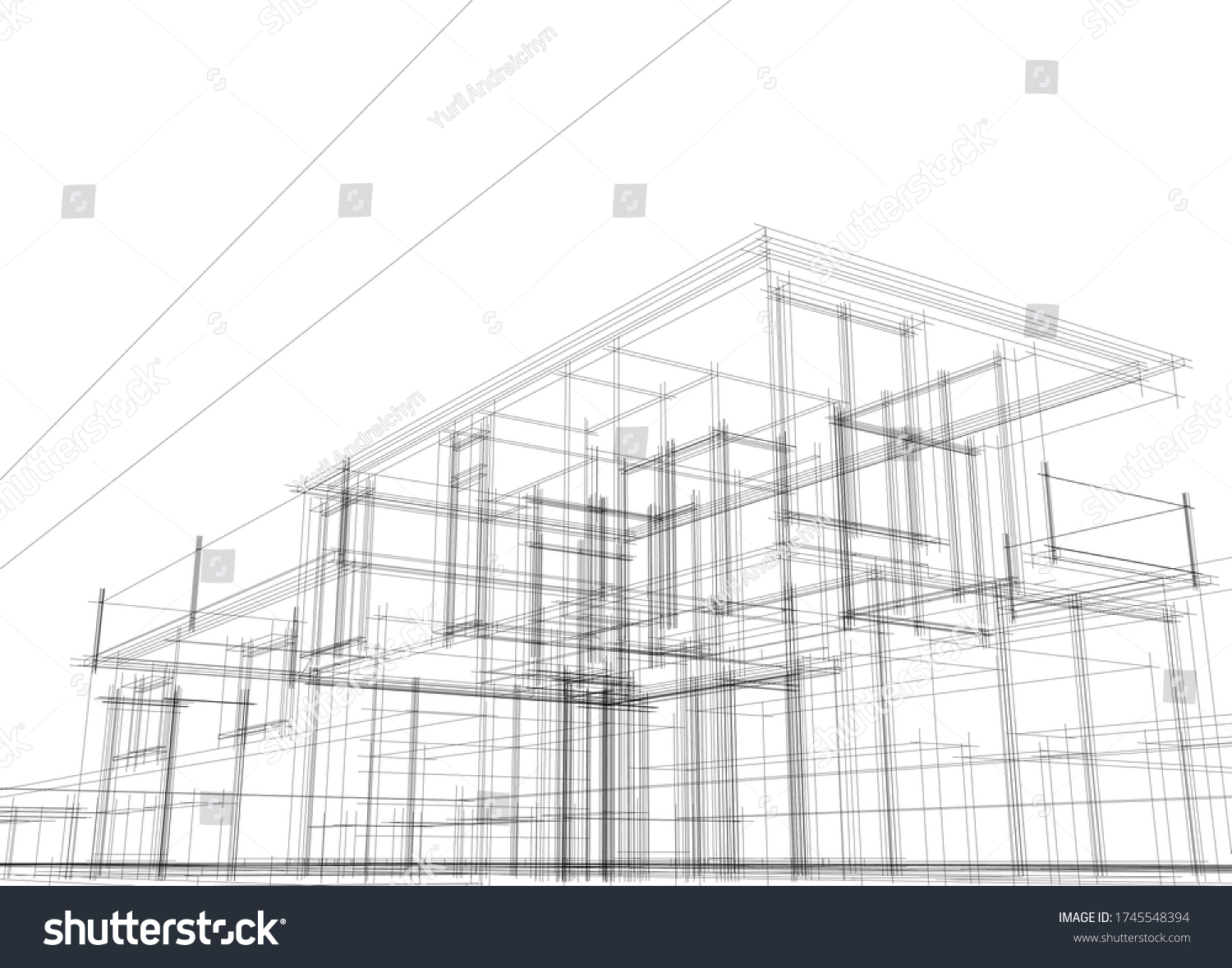 Architecture Building Vector Concept 3d Illustration Stock Vector ...