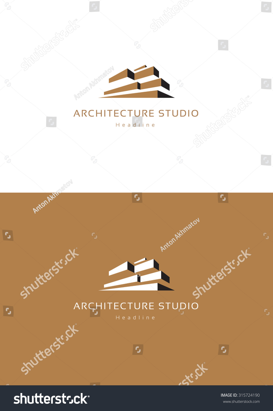 Architecture Studio Logo Template Stock Vector (Royalty Free) 315724190