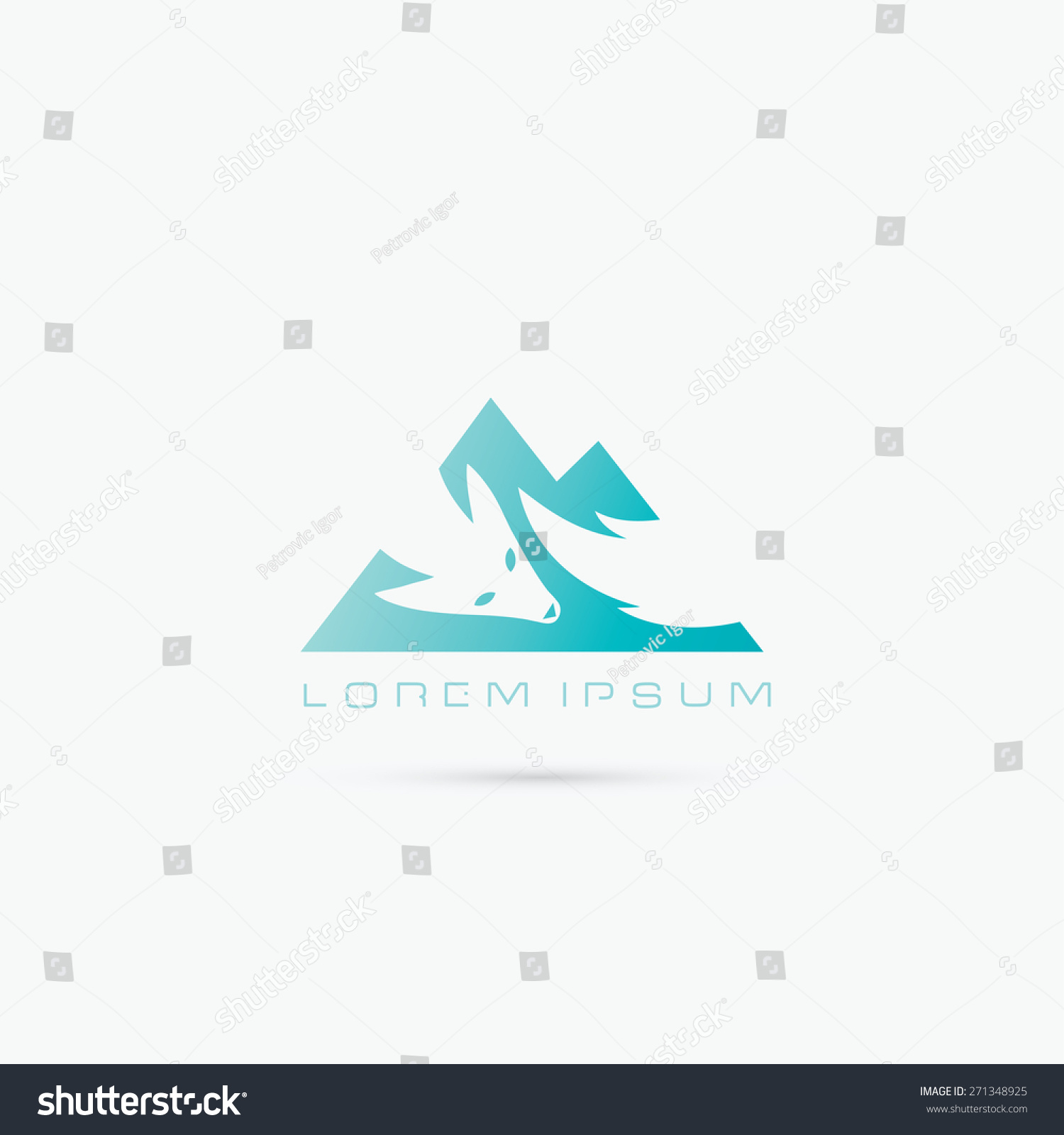 Arctic Fox Symbol Vector Illustration Stock Vector (Royalty Free ...