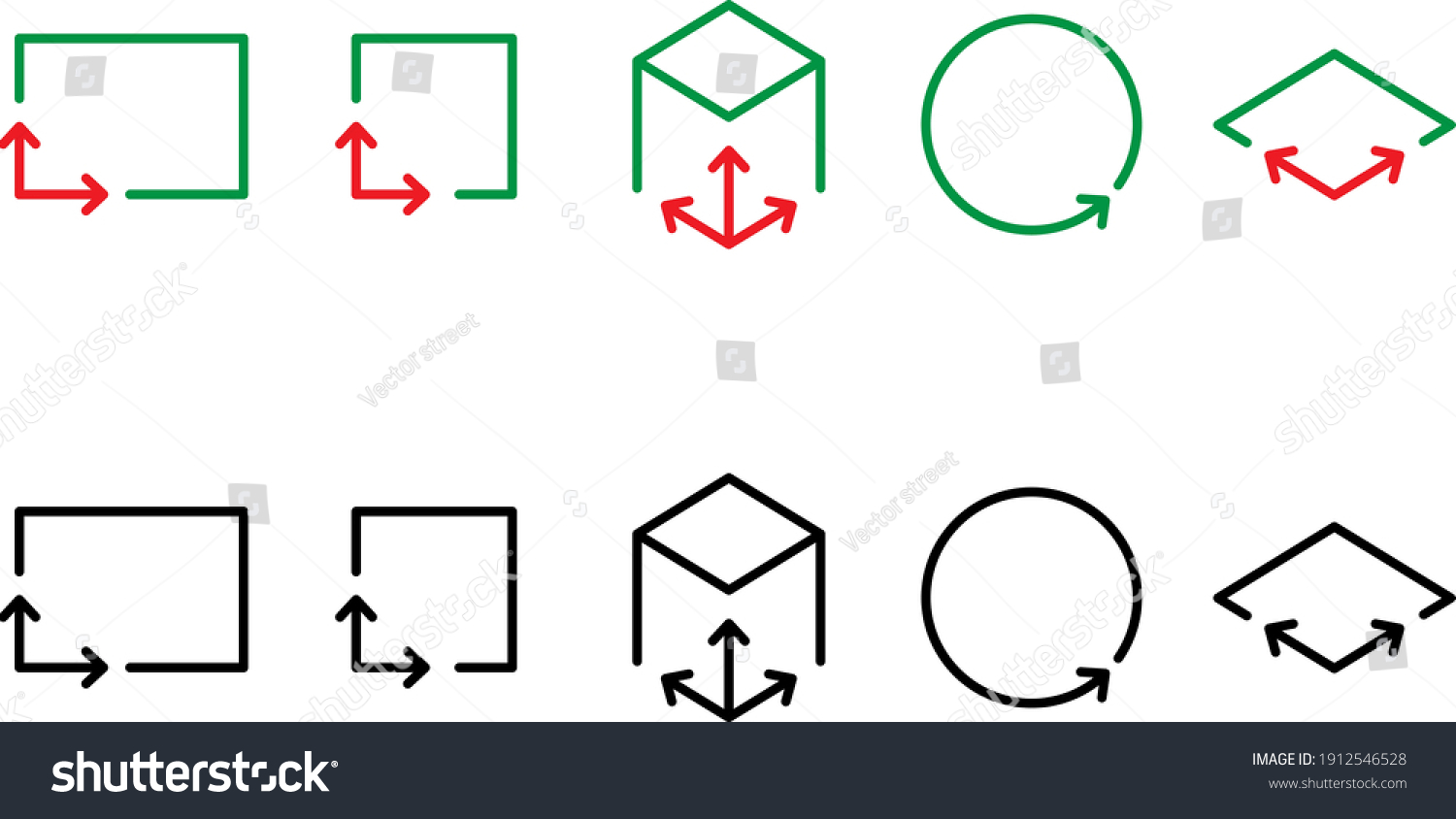 Area Icon Vector Illustration Stock Vector (Royalty Free) 1912546528
