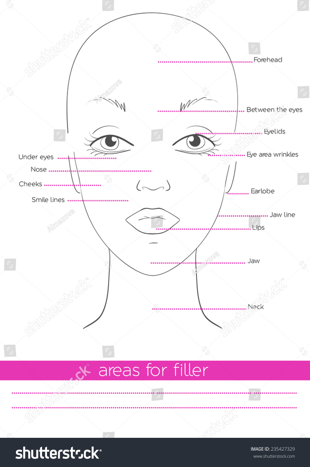 Areas Filler Stock Vector (Royalty Free) 235427329