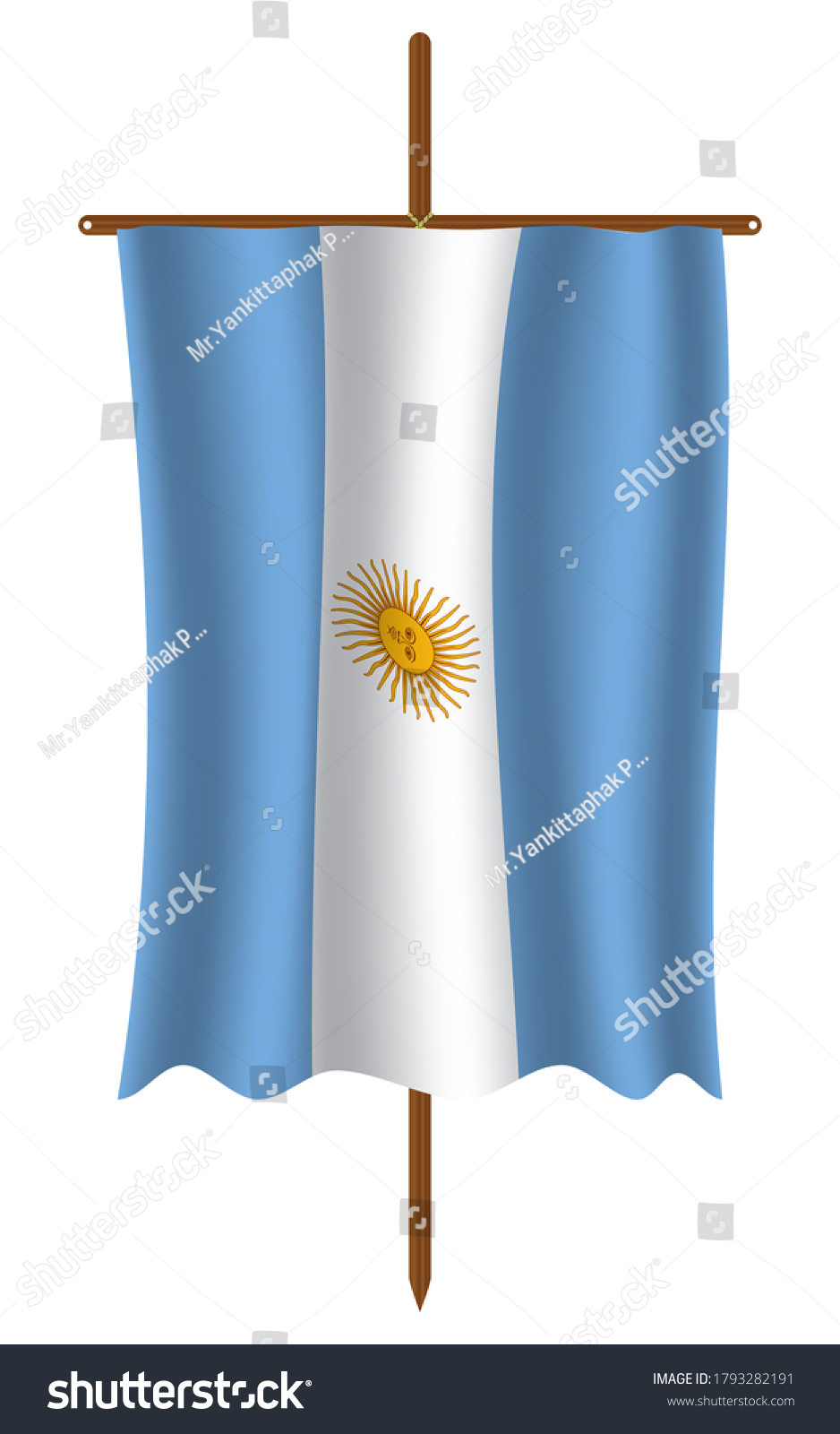Argentina Flag Image Vector Epsfile Stock Vector (Royalty Free) 1793282191