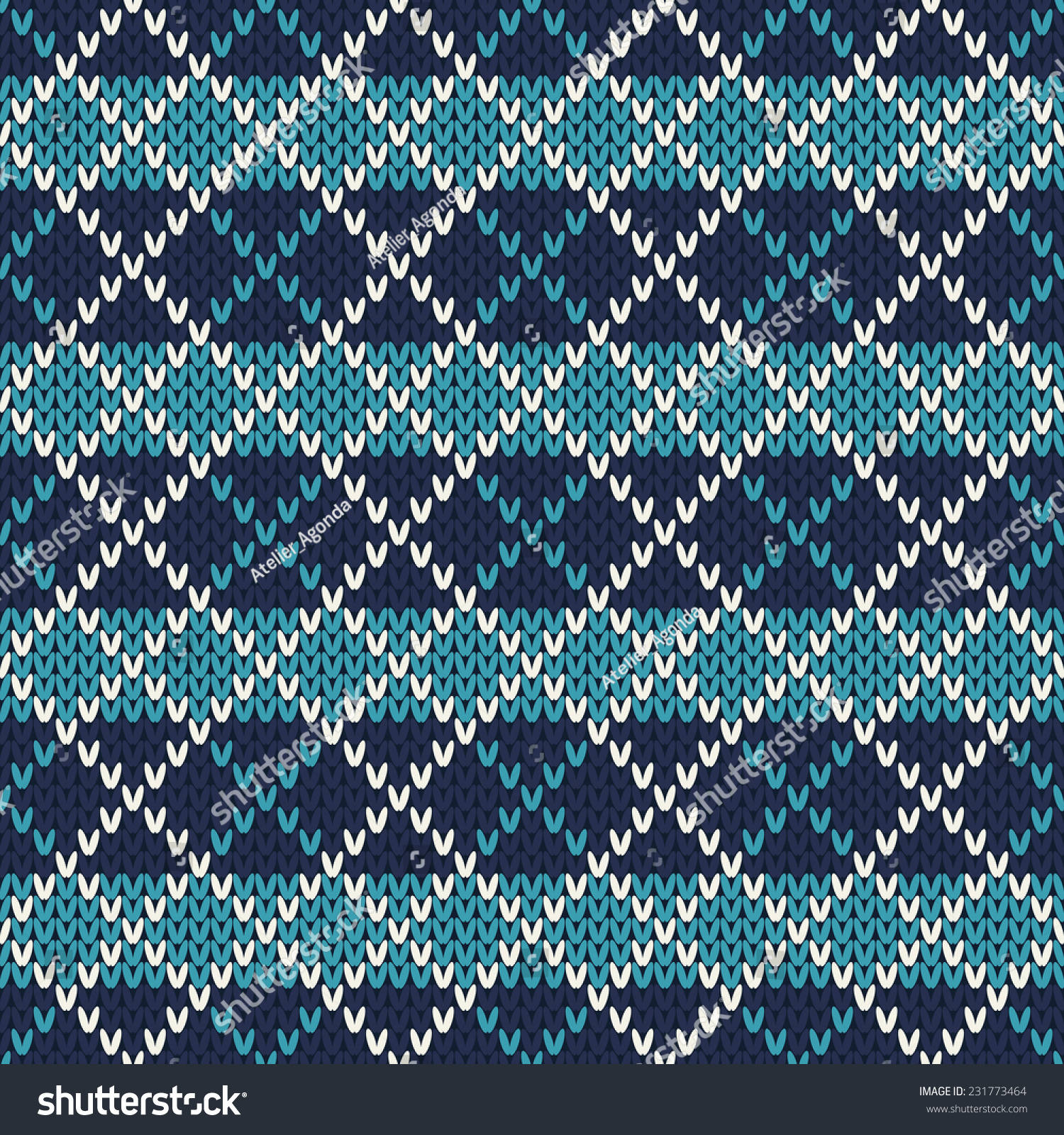 Argyle Style Sweater Design Seamless Pattern: vector de stock (libre de ...