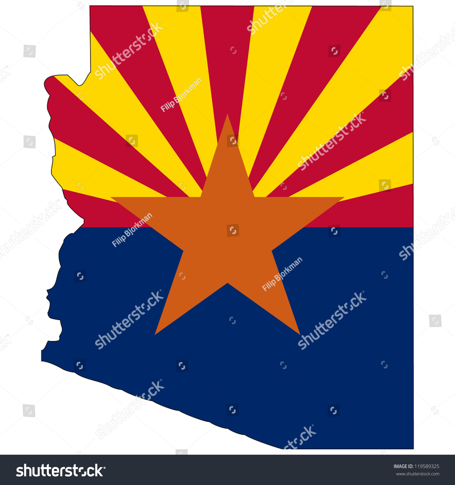 1,698 Arizona flag map Images, Stock Photos & Vectors | Shutterstock