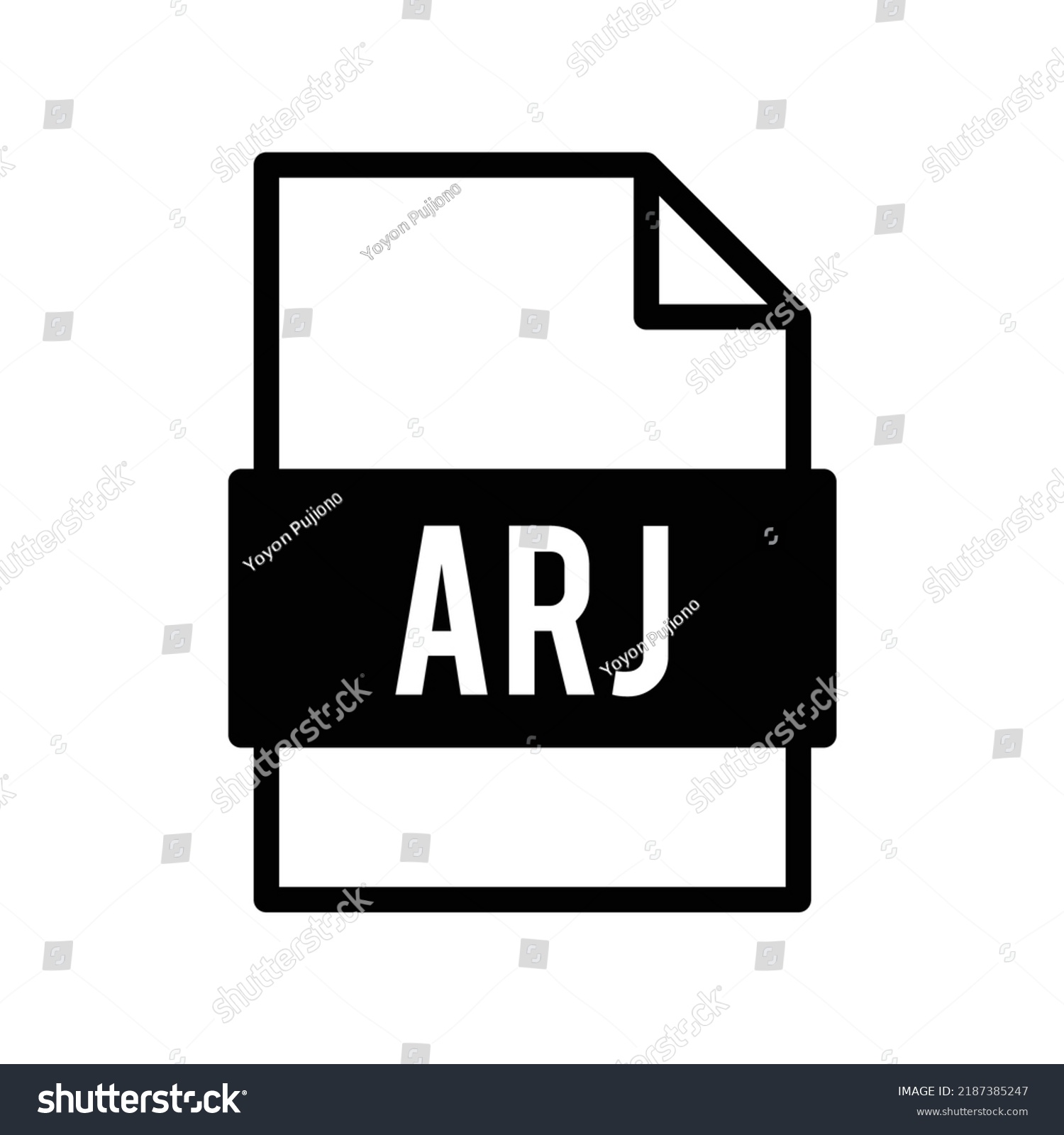 212 Arj file format icon: file Images, Stock Photos & Vectors ...