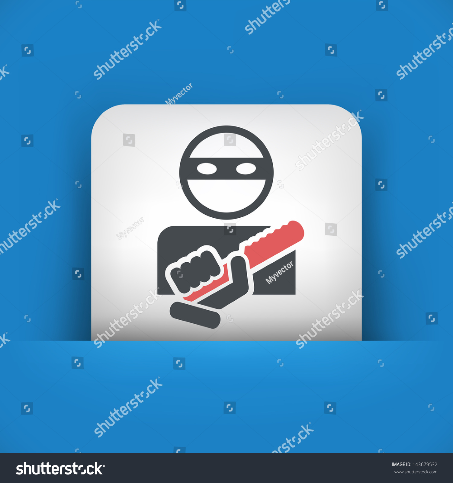 Armed Bandit Concept Icon Stock Vector (Royalty Free) 143679532 ...