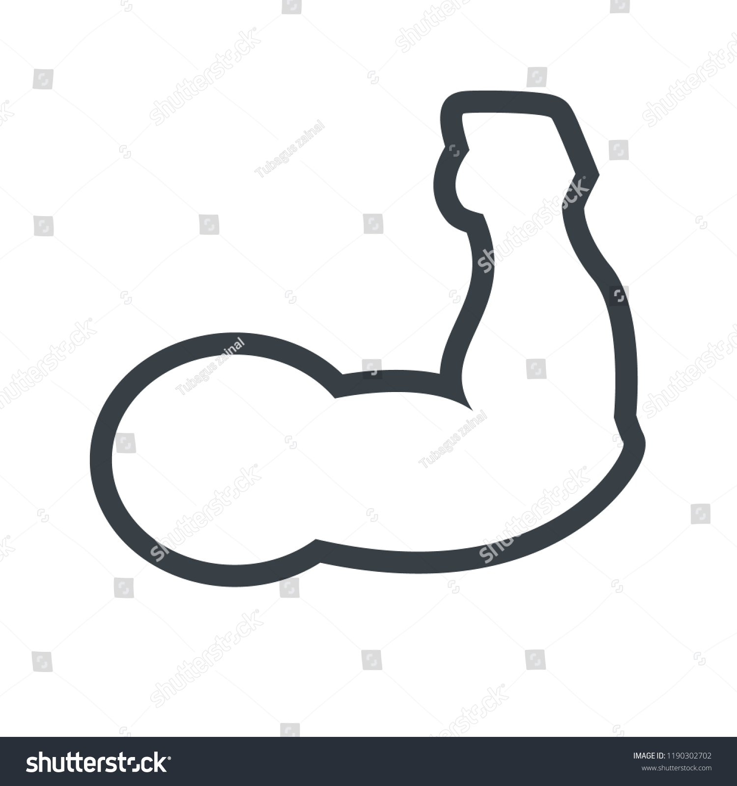 Arms Iconvector Icon Stock Vector (Royalty Free) 1190302702 | Shutterstock