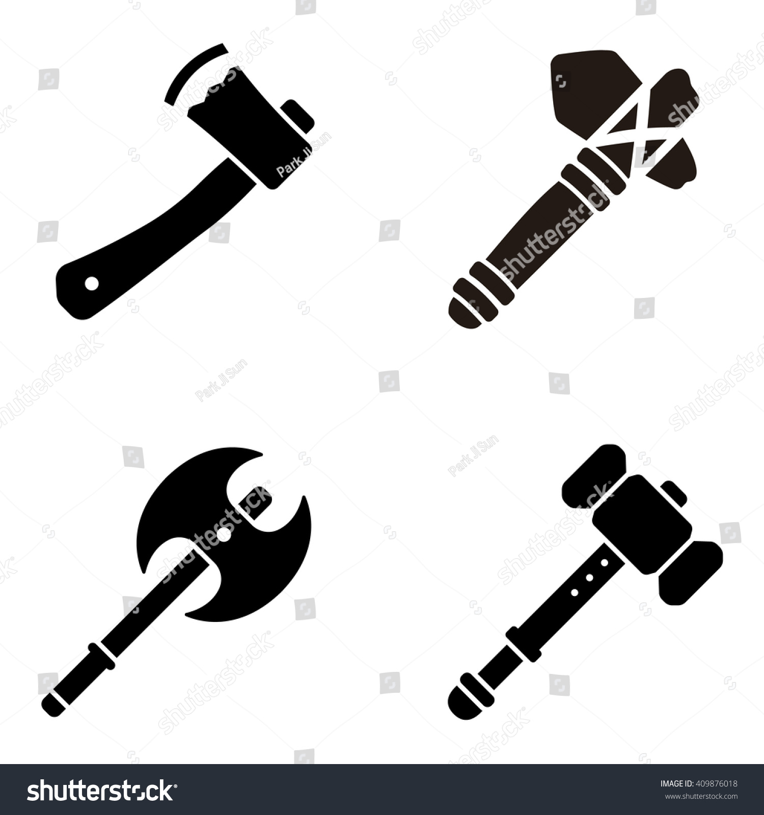 Arms Vector Icons Stock Vector (Royalty Free) 409876018