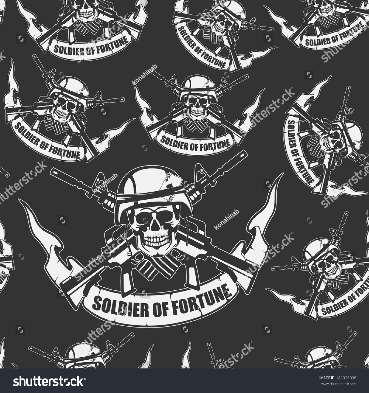 Army Background Seamless Stock Vector (Royalty Free) 181926098 ...