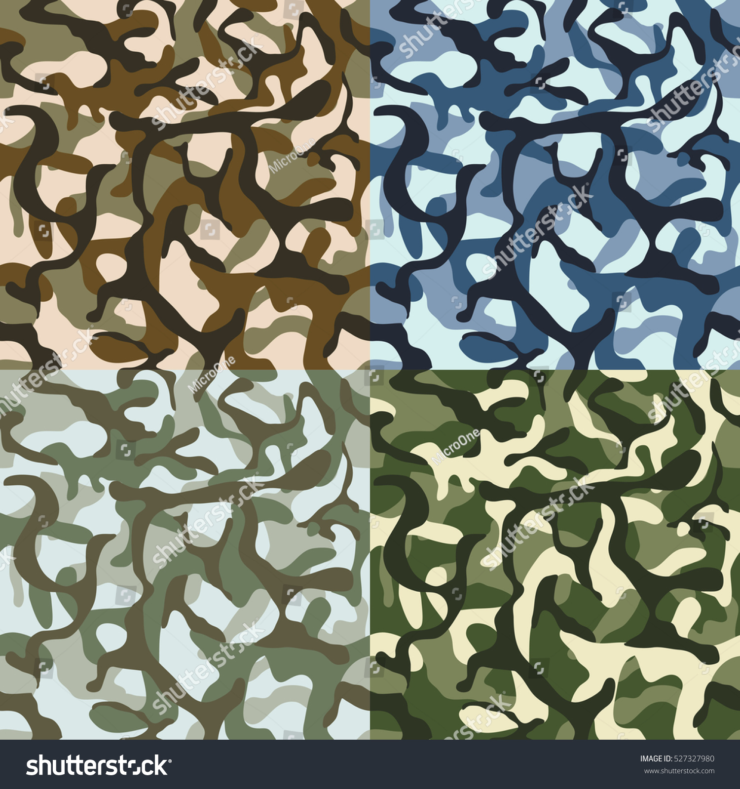 Army Camouflage Hunter Combat Camo Vector: vector de stock (libre de ...