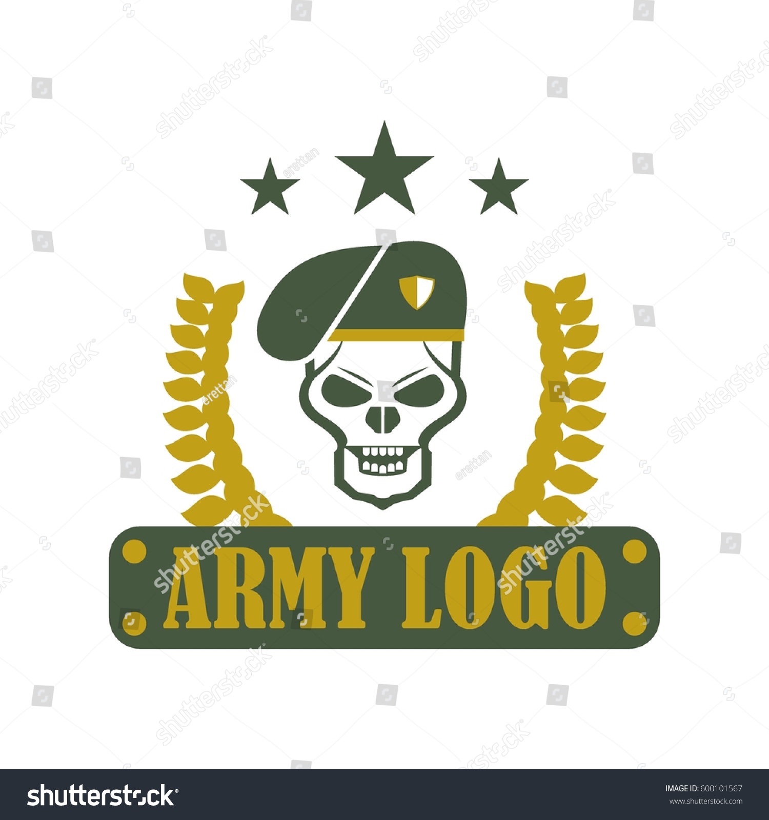 Army Logo: vector de stock (libre de regalías) 600101567 | Shutterstock