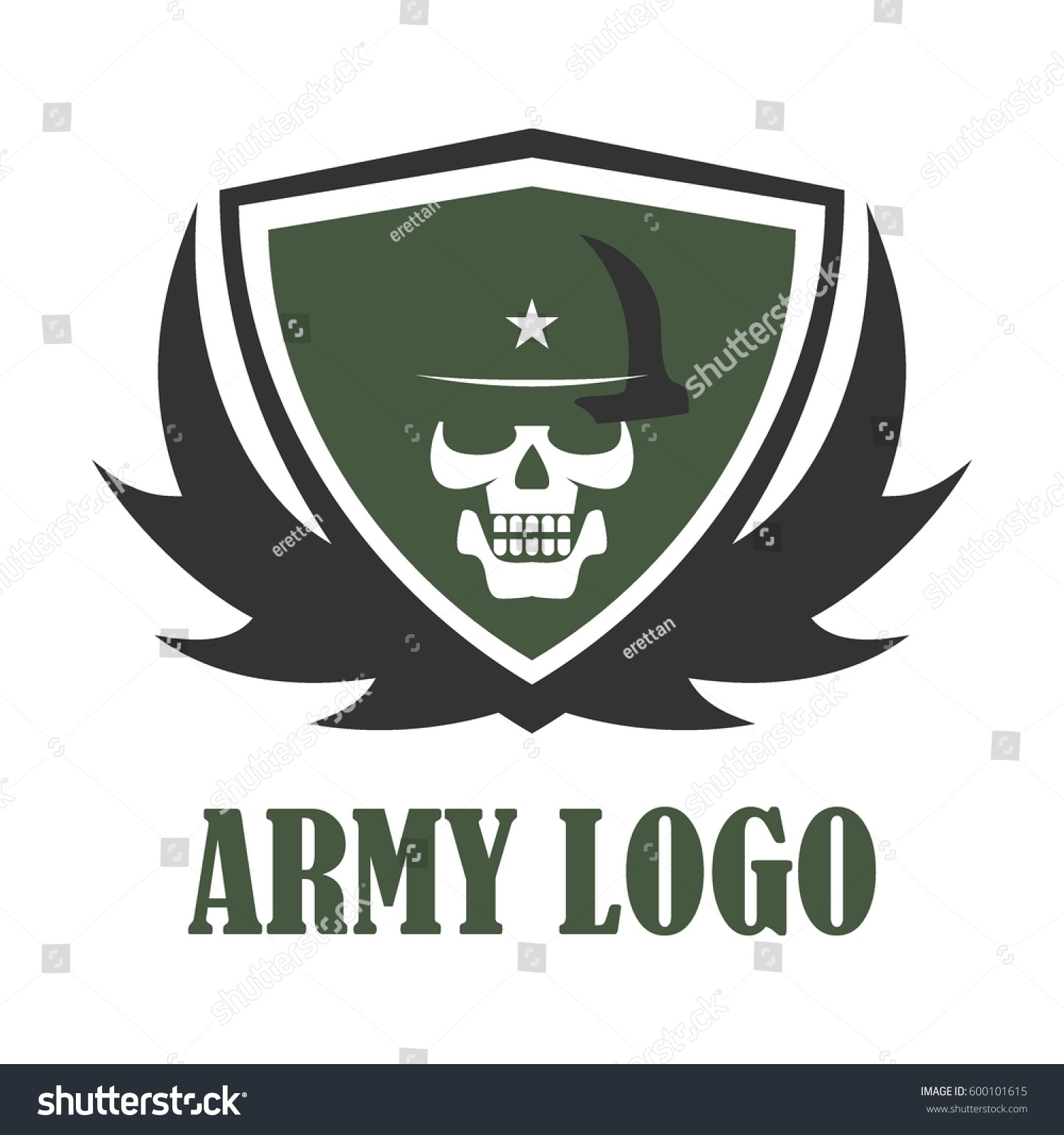 Army Logo: vector de stock (libre de regalías) 600101615 | Shutterstock