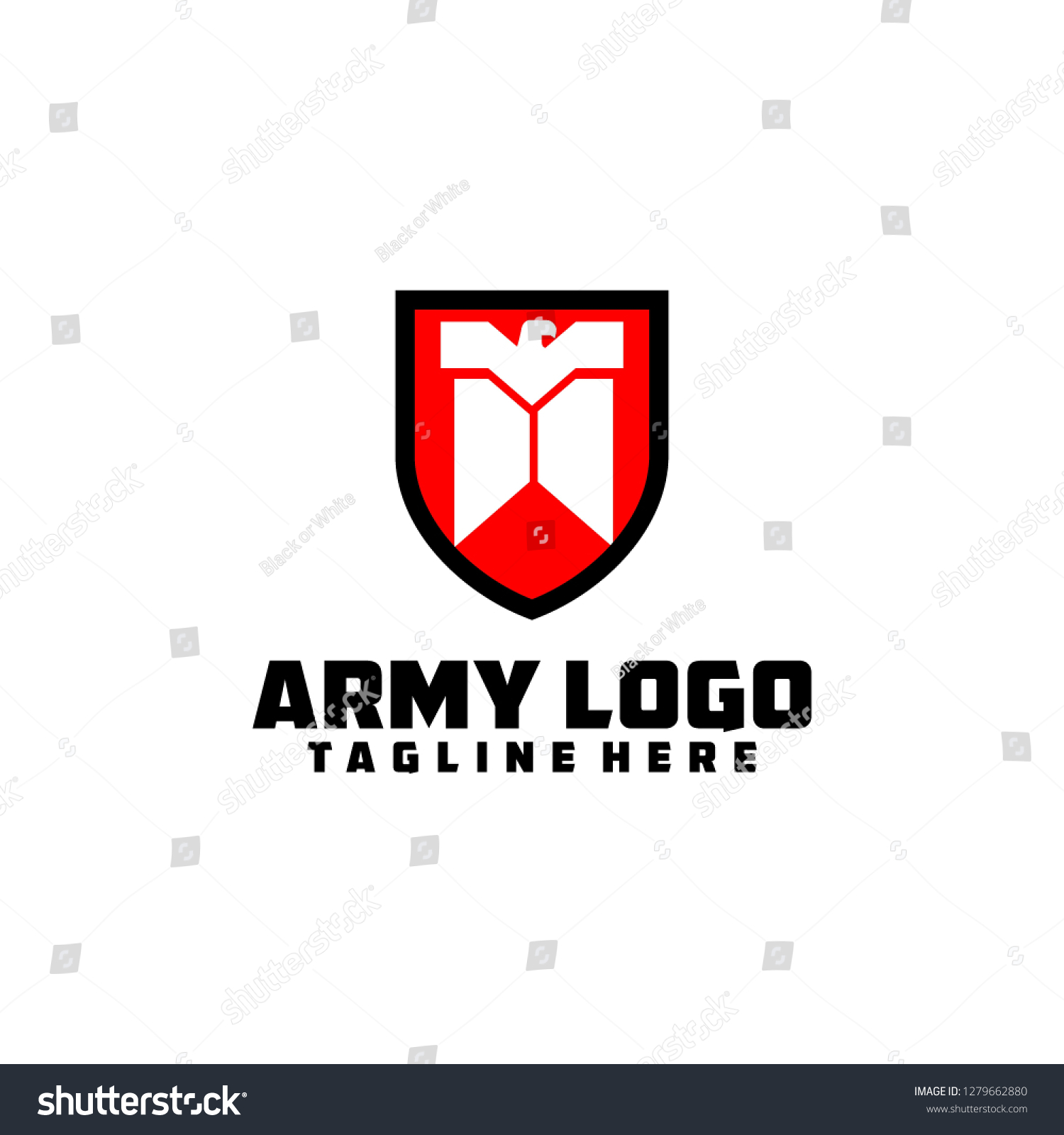 Army Logo Template Stock Vector (Royalty Free) 1279662880