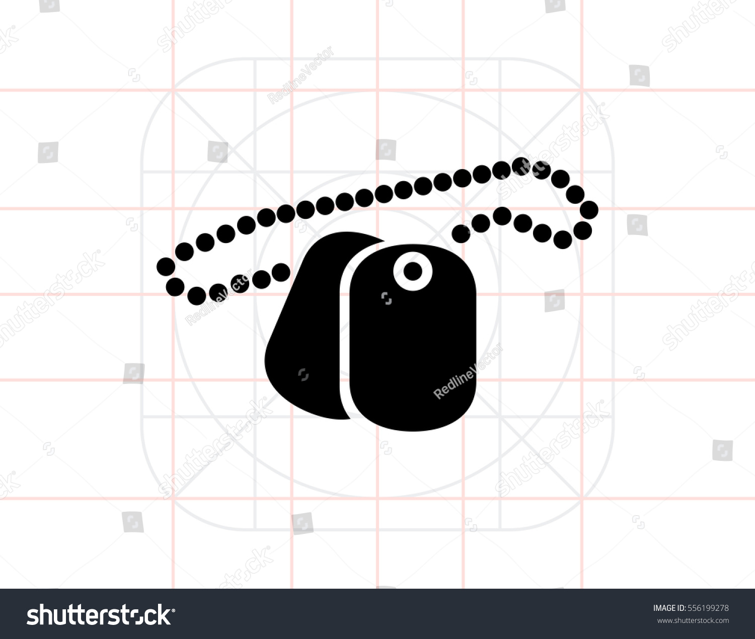 Army Tags Icon Stock Vector (Royalty Free) 556199278 | Shutterstock