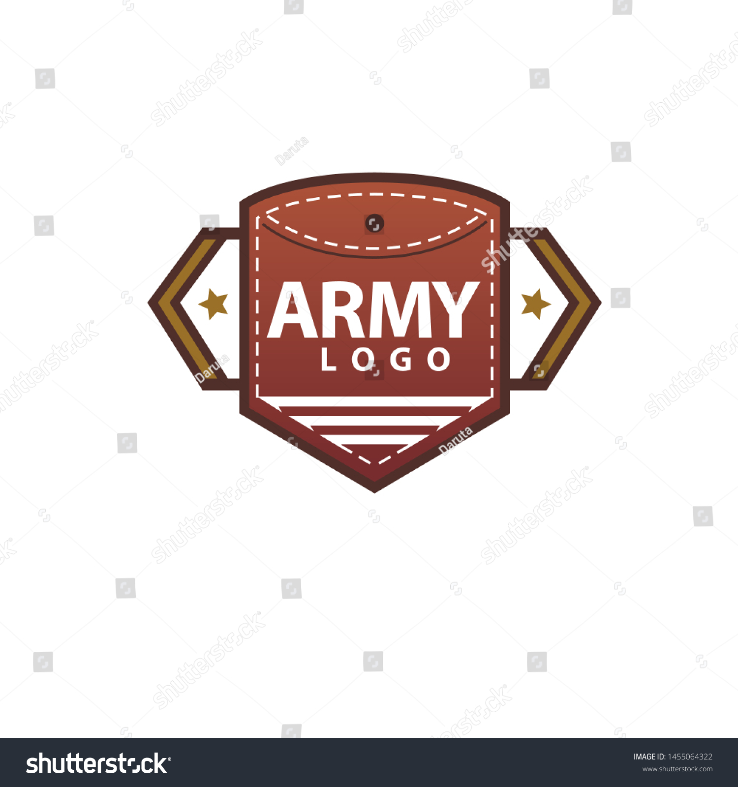 Army Vector Logo Mititary Sport Logotype: vector de stock (libre de ...