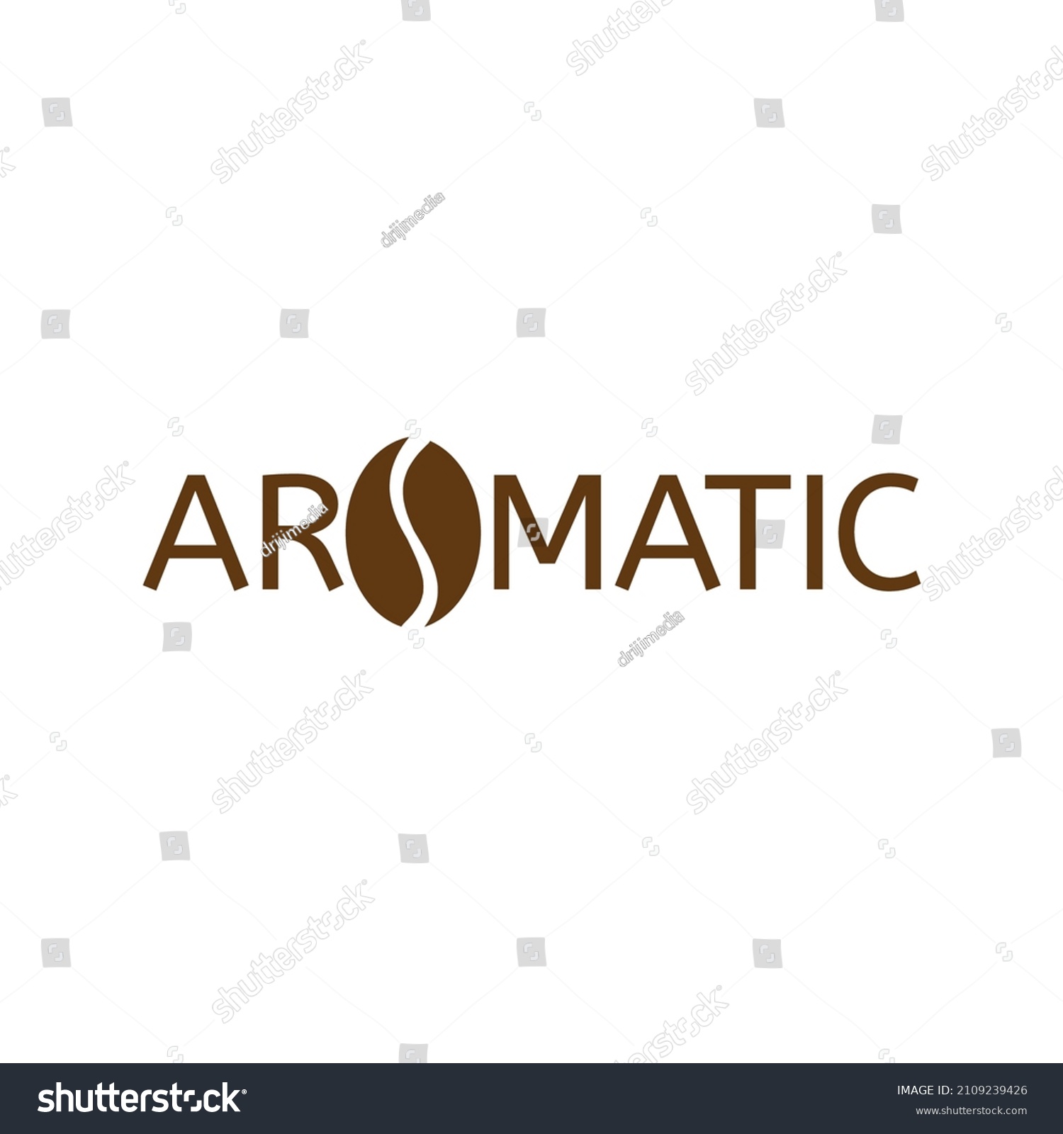 Aromatic Coffee Logo Design Vector Stock Vector (Royalty Free) 2109239426