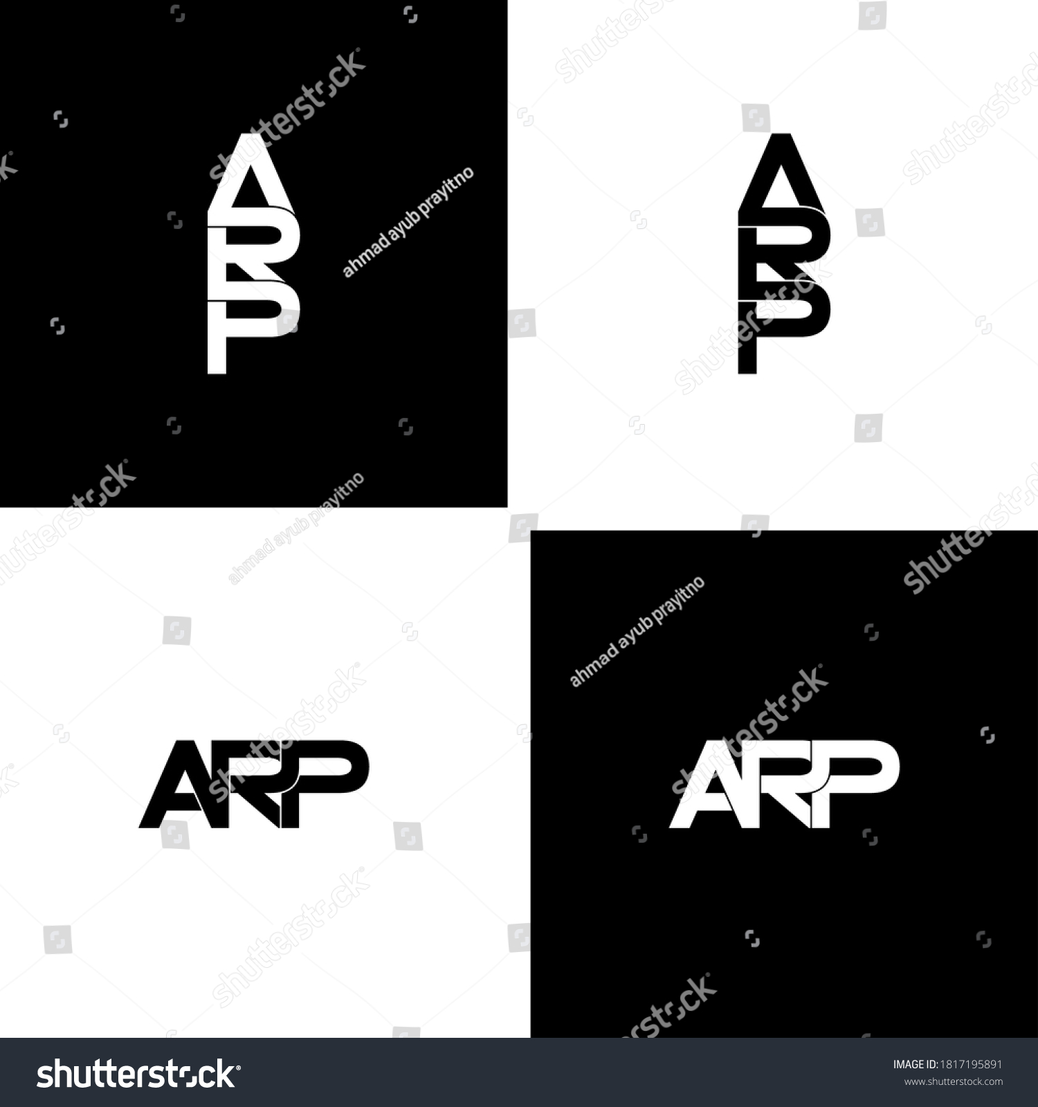 Arp Letter Original Monogram Logo Design: Vector có sẵn (miễn phí bản ...