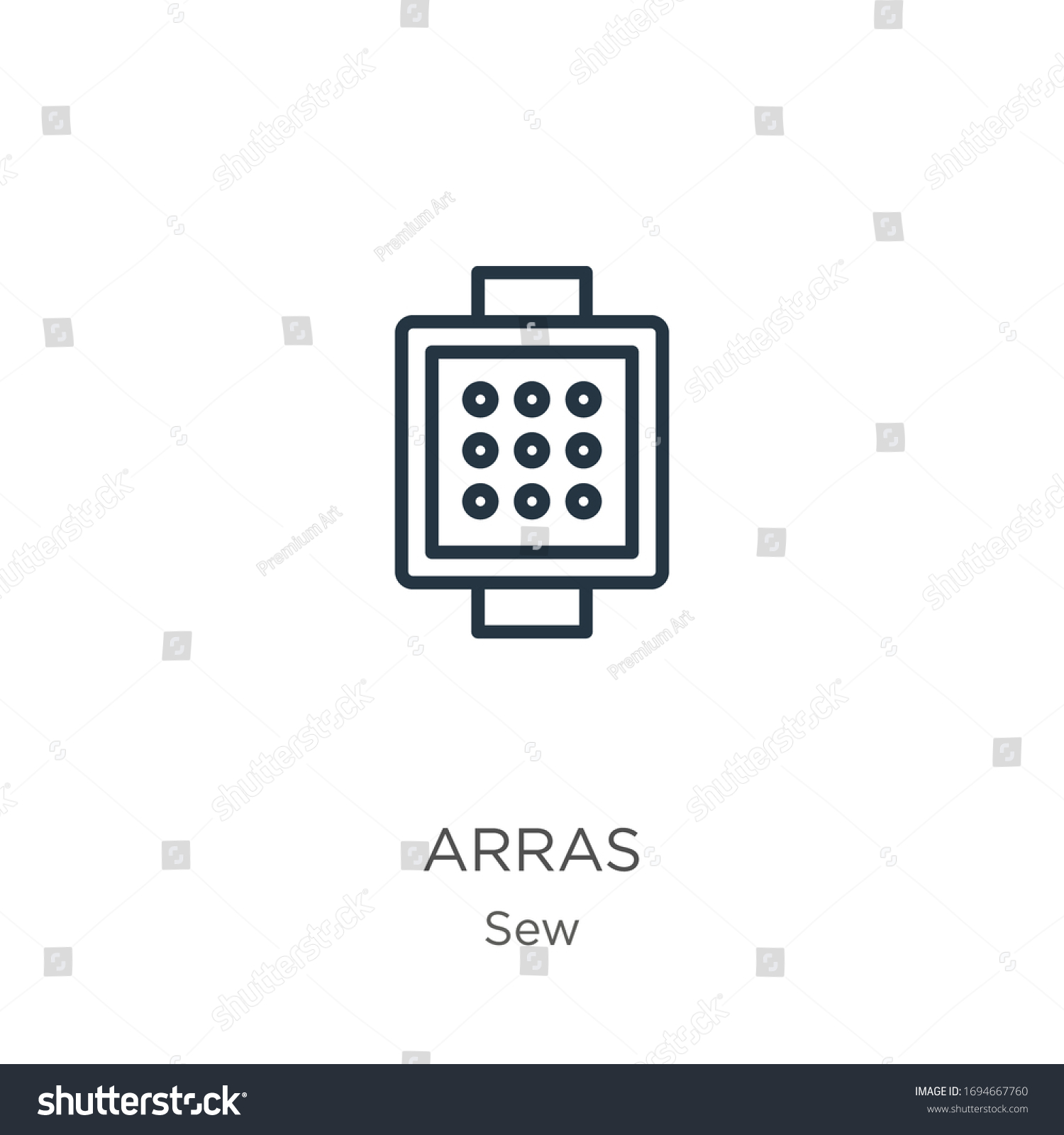 Icono De Arras Icono De Contorno Vector De Stock Libre De Regalías