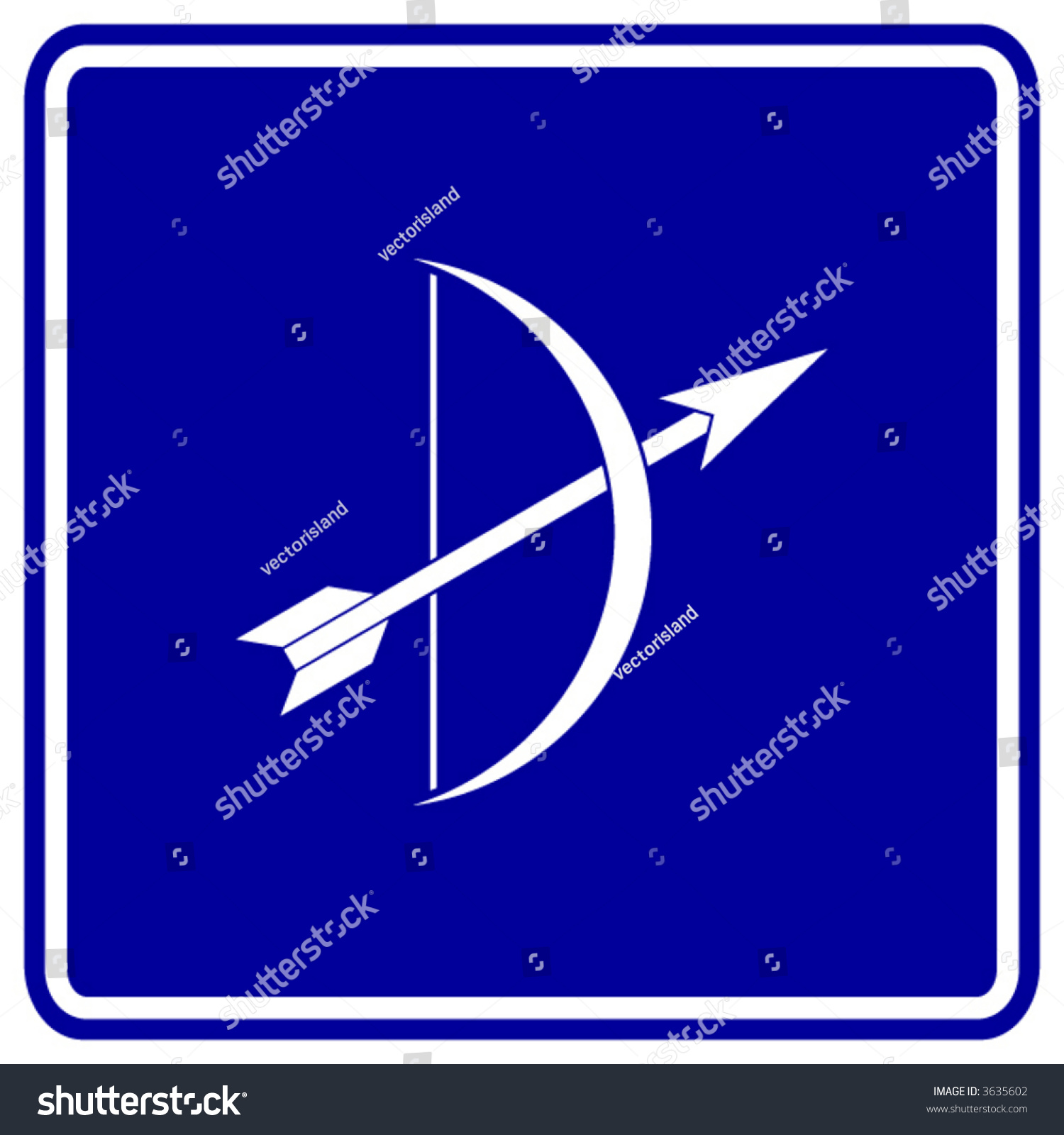 Arrow Bow Sign Stock Vector (Royalty Free) 3635602 | Shutterstock