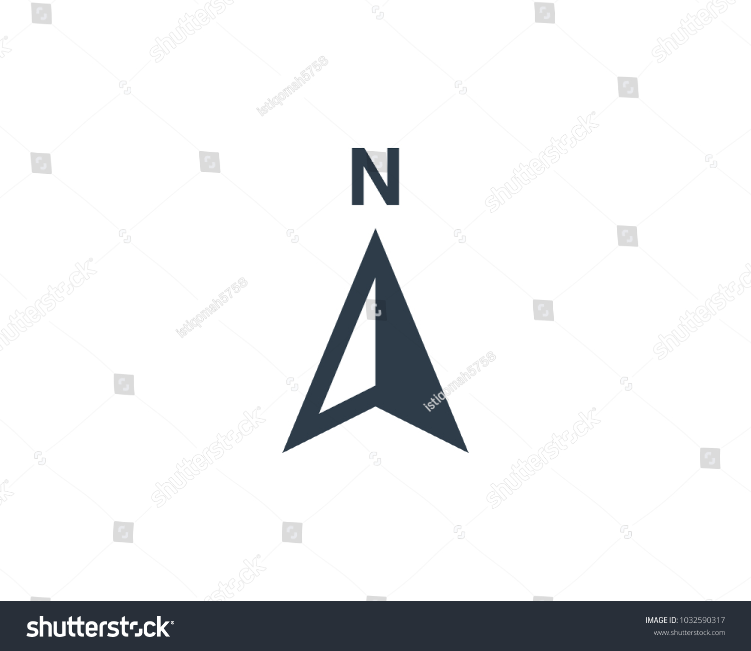 Arrow Compass Icon Vector Logo Template Stock Vector (Royalty Free ...